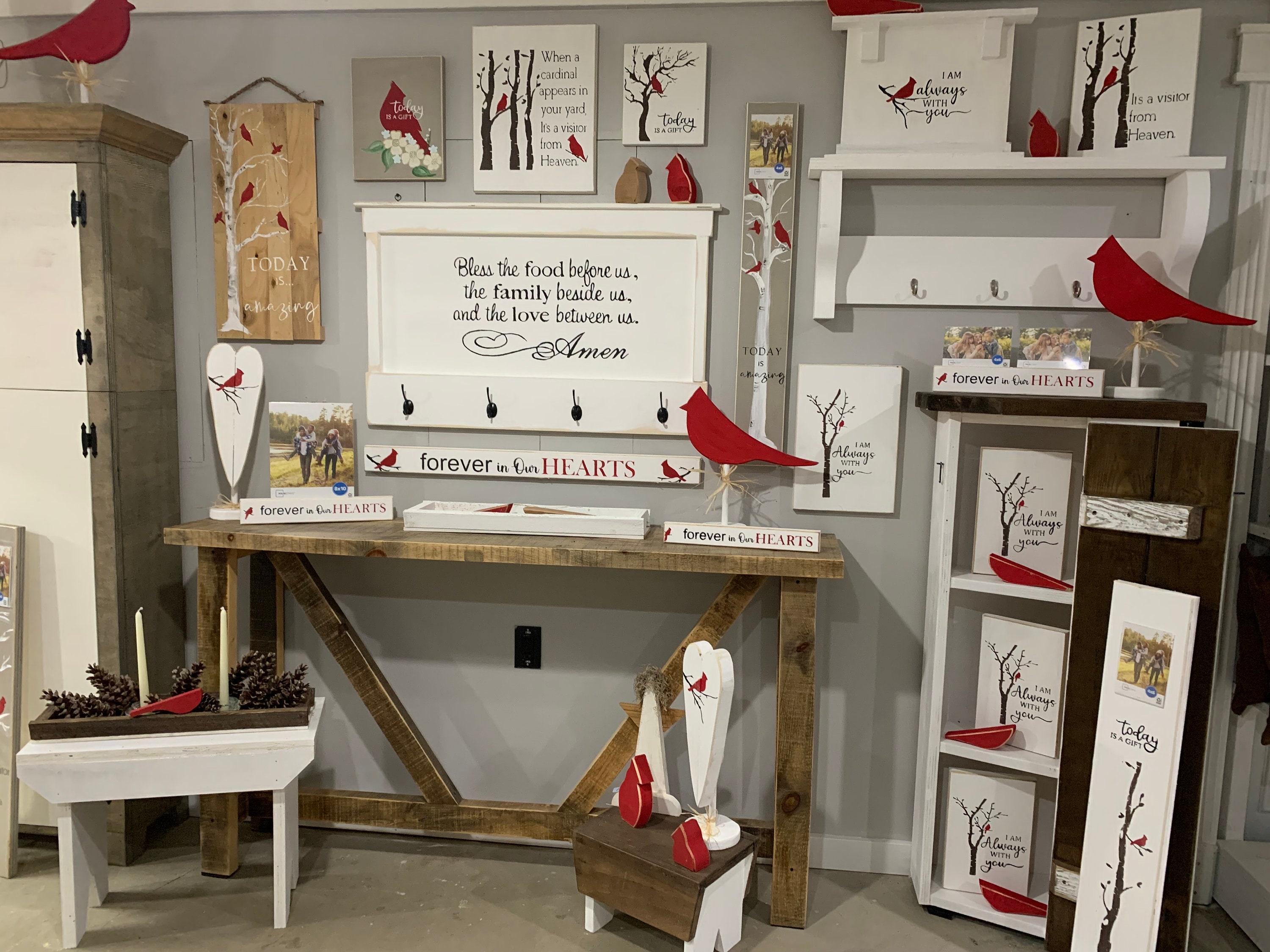 Cardinal Memorial / Remembrance Picture Frame Hanger,or Leaner "today ...