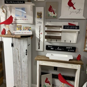 Cardinal Memorial / Remembrance Picture Frame Hanger,or Leaner "today ...