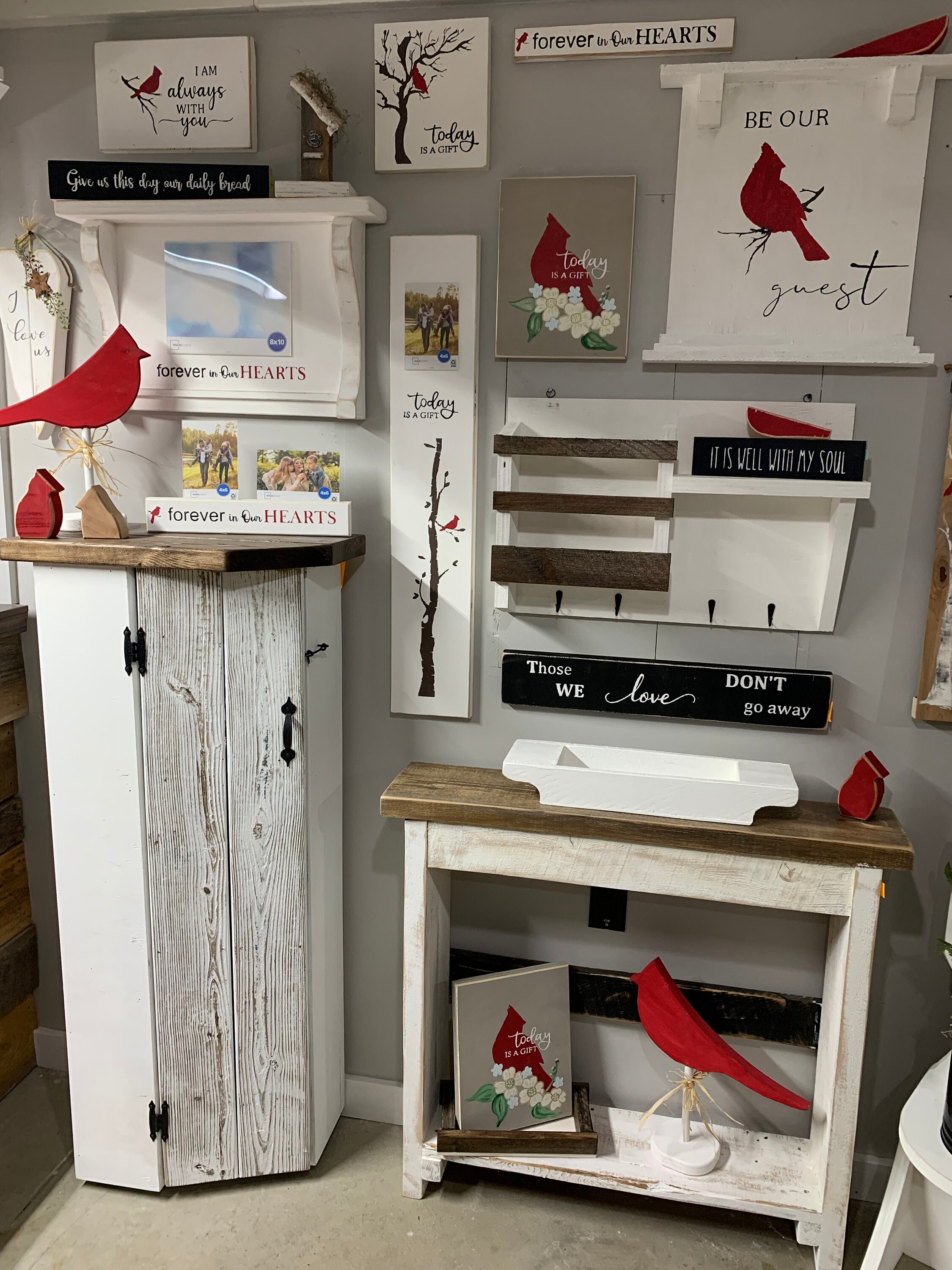 Cardinal Memorial / Remembrance Picture Frame Hanger,or Leaner "today ...