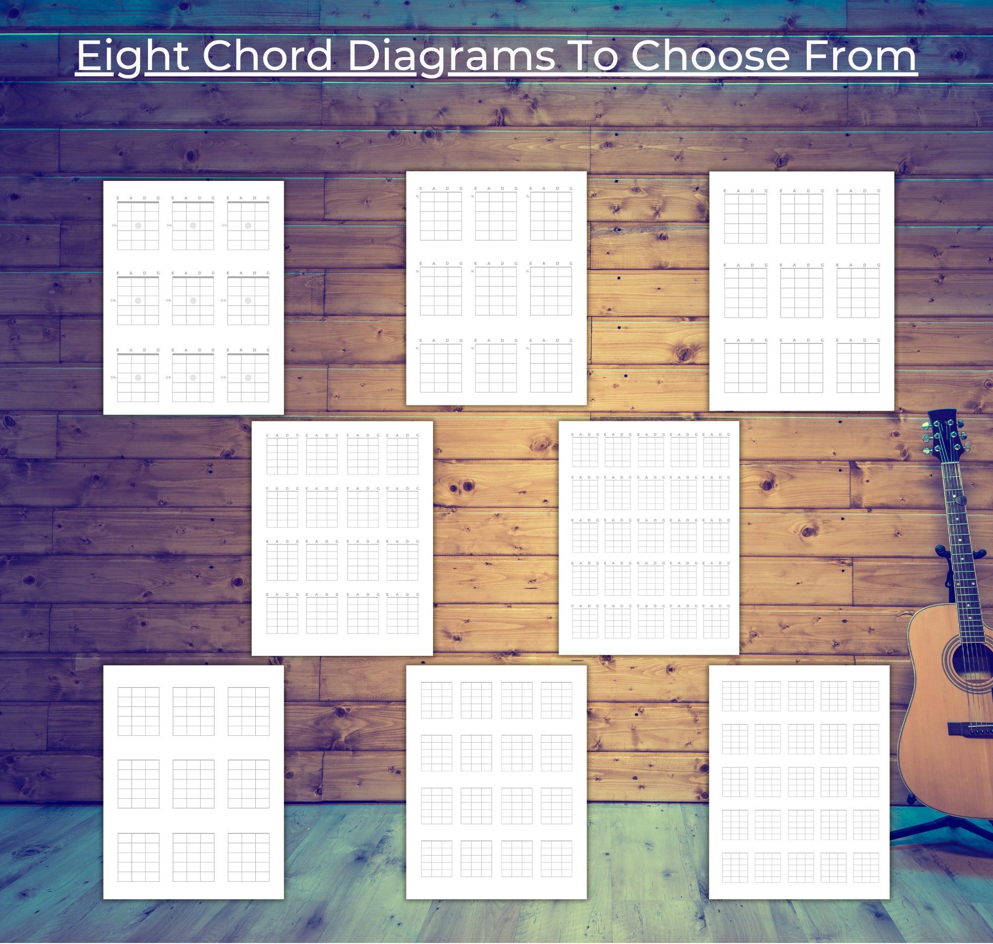 Printable Bass Guitar Songwriting Paper Bundle Blank Sheets, 13 ...