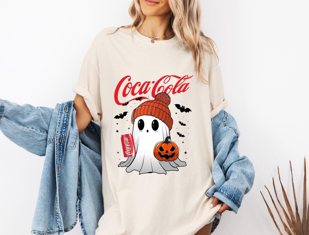 Coca Cola Halloween Ghost Comfort Colors Shirt – Cute Ghost Shirt ...