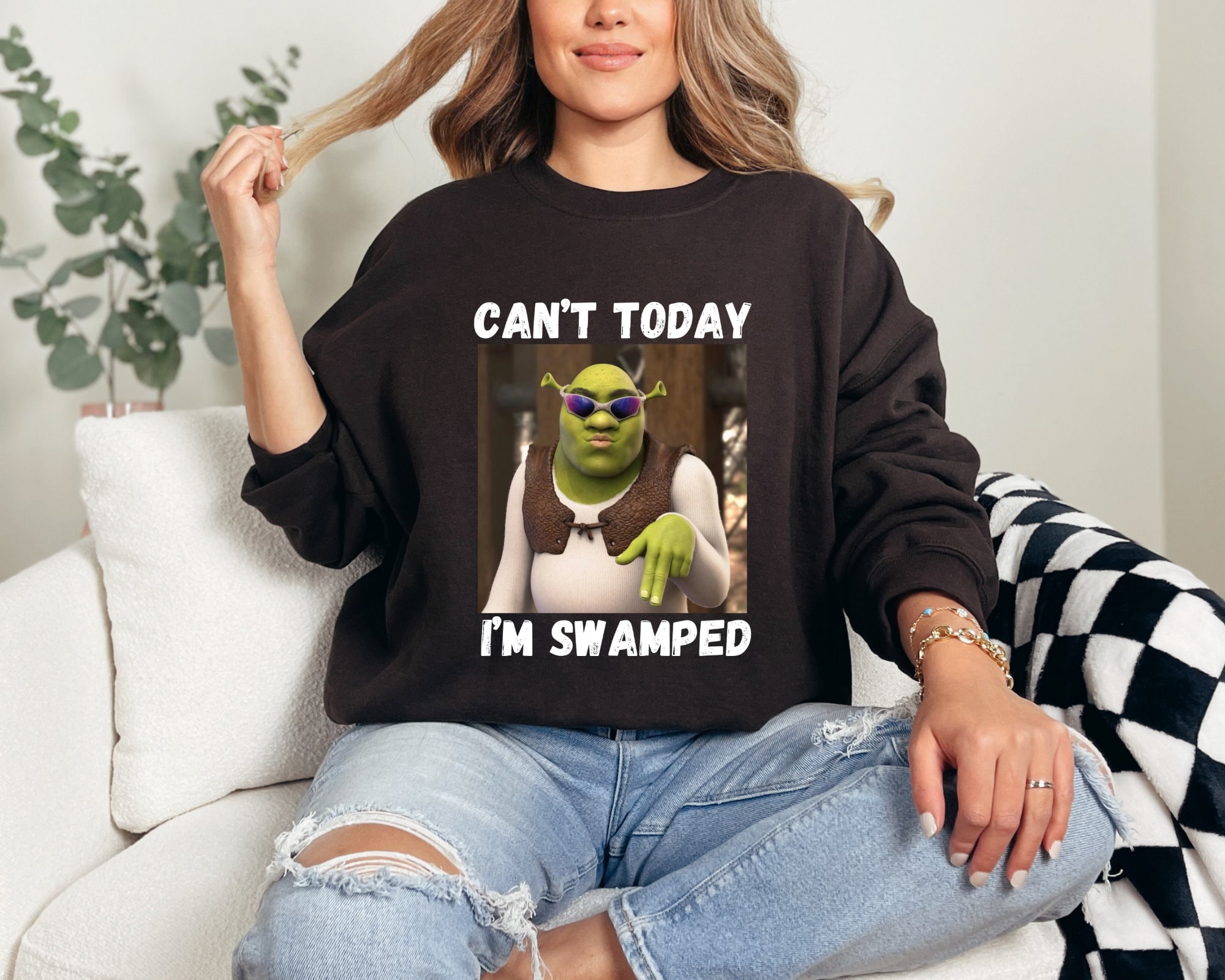 Can't Today I'm Swamped T-shirt, Shrek Sweatshirt for Men and Women ...