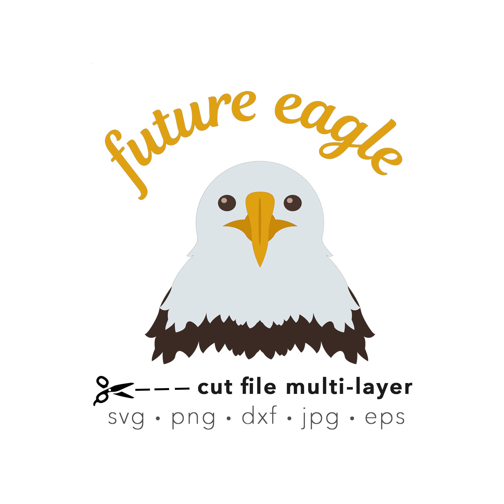 Eagle Mascot Svg, Future Eagle School Spirit, Homecoming, Digital Cut ...