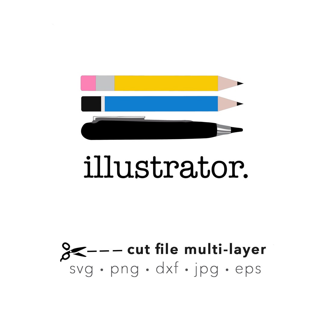 Illustrator Svg, Art Teacher Gift, Art Instructor Png, Sublimation Png ...