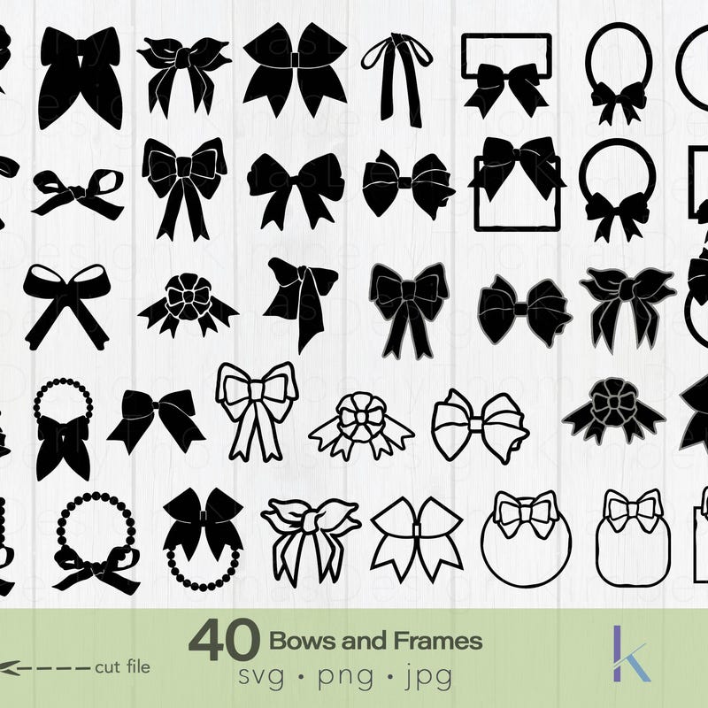 Cheer Bow Svg - Etsy