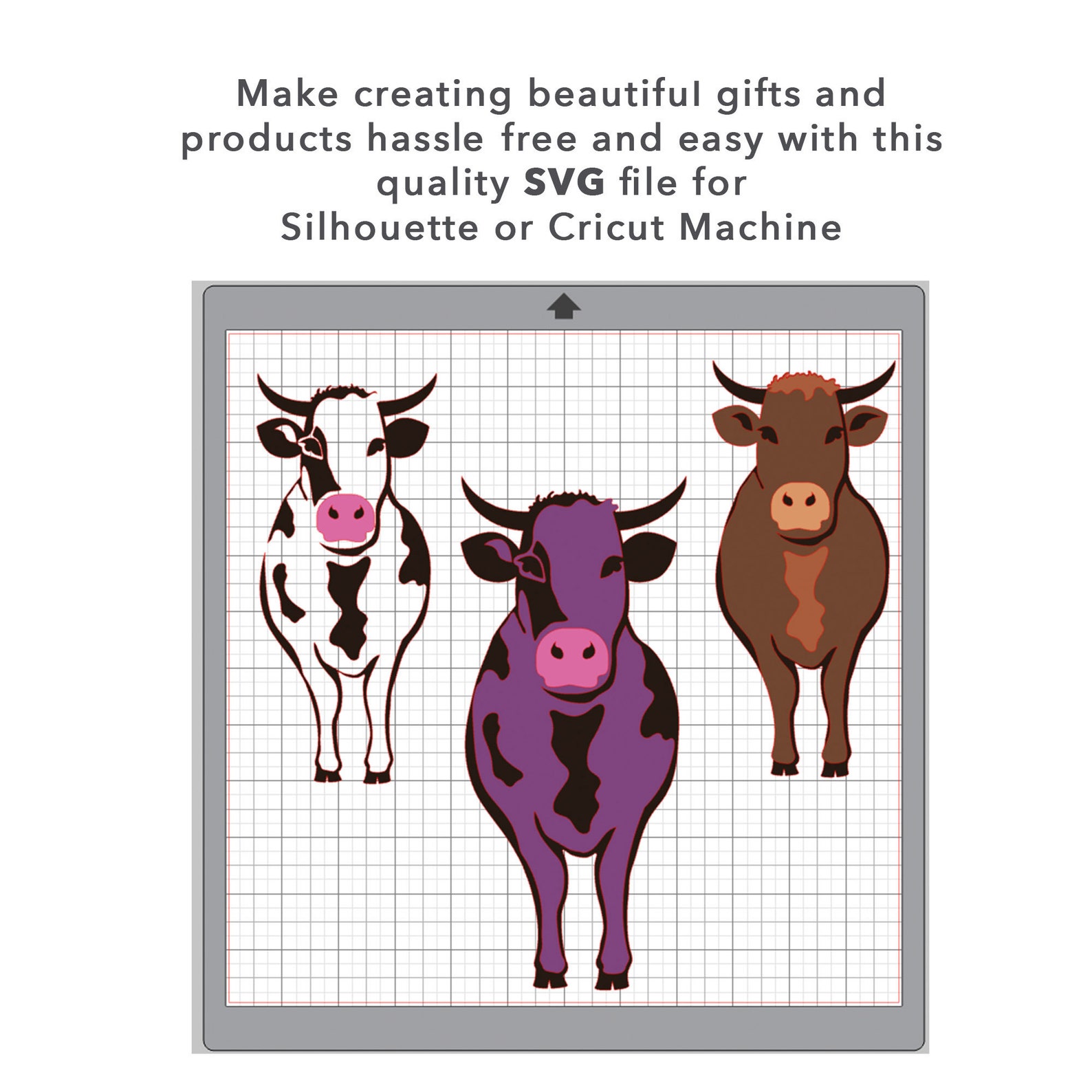 Cow Svg Bundle, Farm Animal Svg, Silhouette Cut File, Cricut Cut File ...