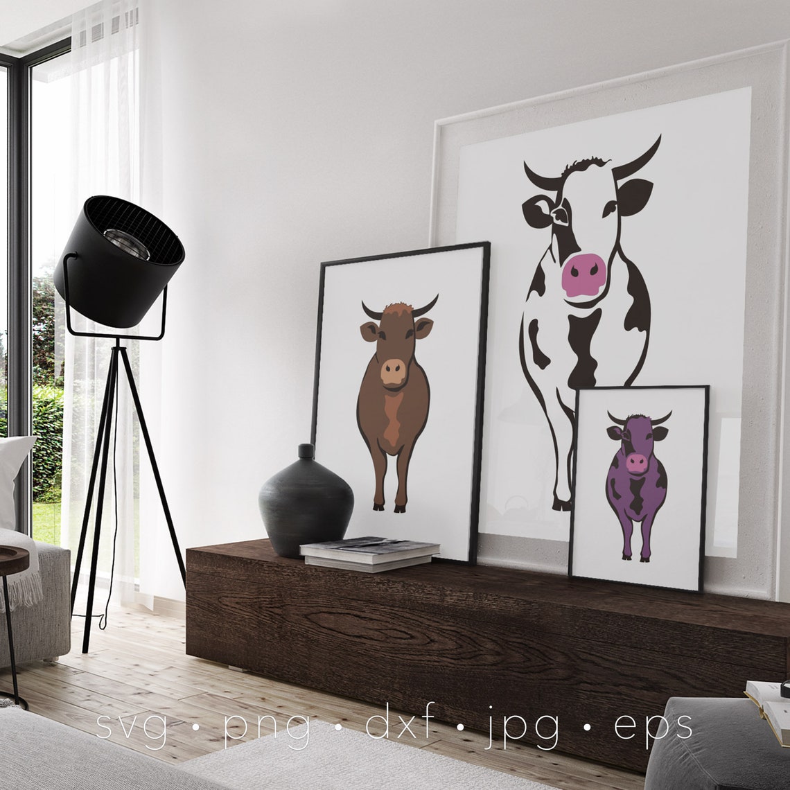 Cow Svg Bundle, Farm Animal Svg, Silhouette Cut File, Cricut Cut File ...