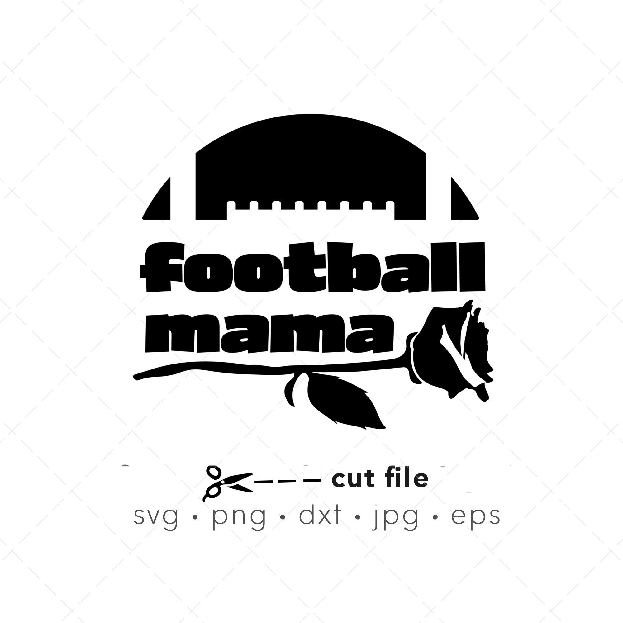 Football Svg Football Mama and Rose Svg Cute Football Png - Etsy