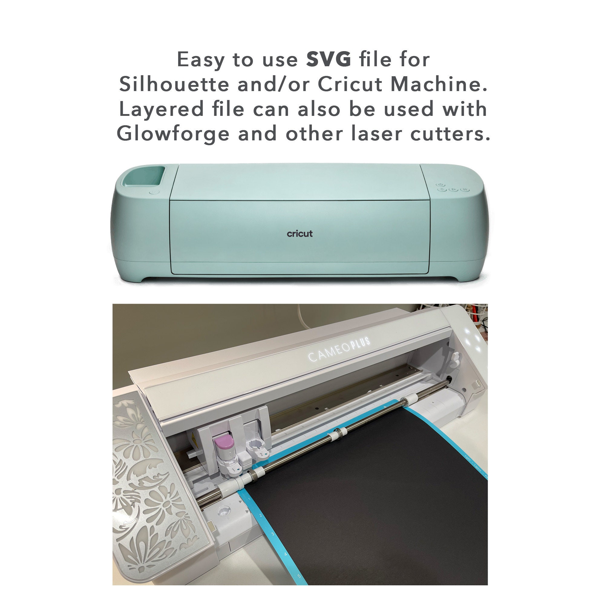 Cow Grazing SVG Silhouette Digital Cut File for Silhouette or Cricut - Etsy