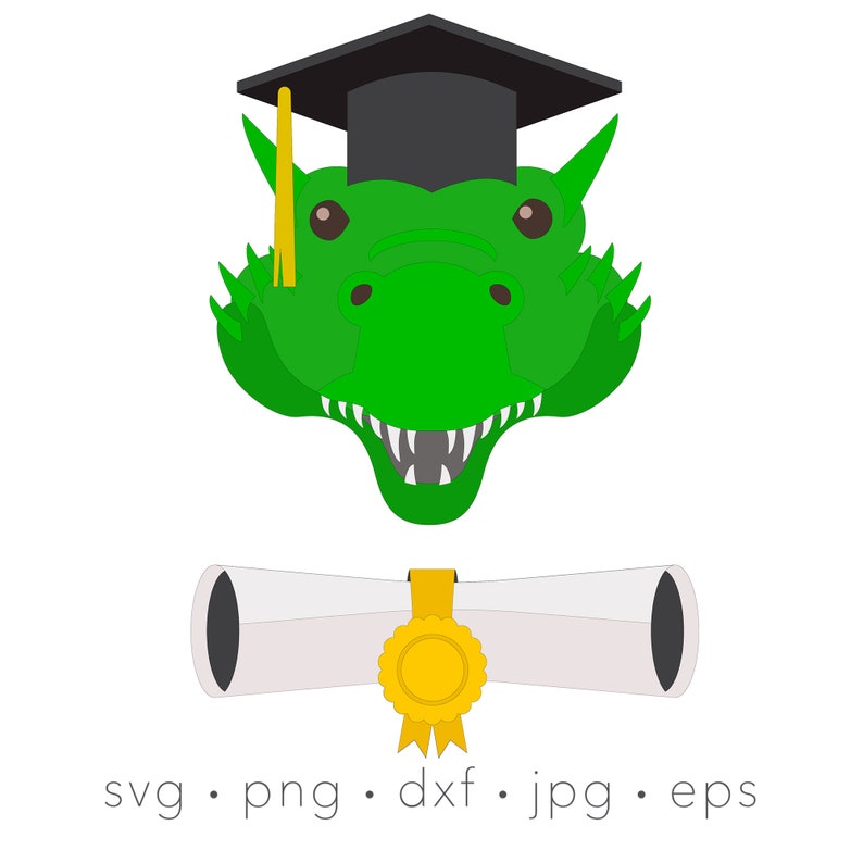 Graduation Svg Dragon, Dragon Svg, Dragon Png, Graduation Cap Svg ...