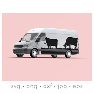 Cow Grazing SVG Silhouette Digital Cut File for Silhouette or Cricut - Etsy