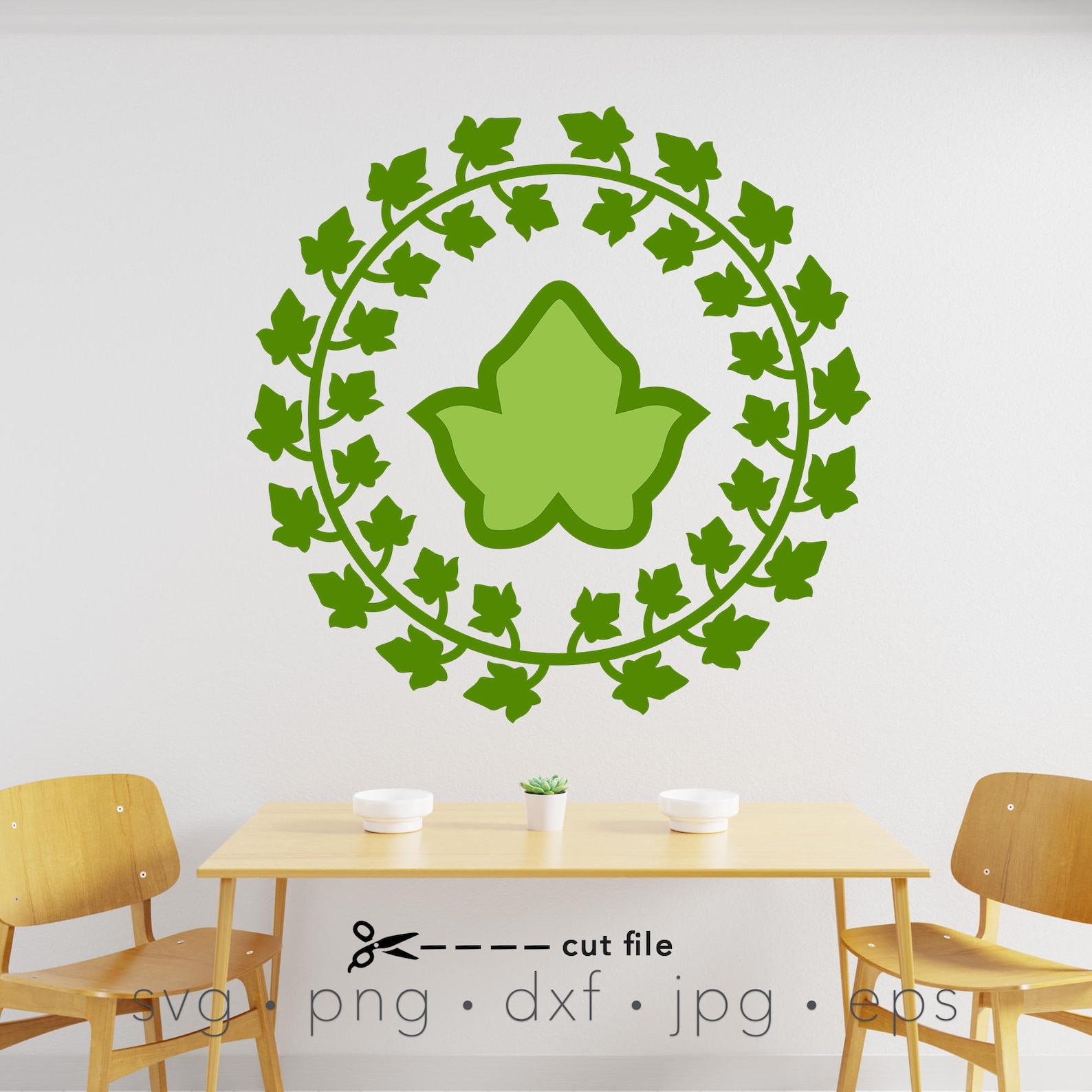 Ivy Leaf Bundle SVG, Ivy Leaves Svg, Pink and Green Sorority Png ...