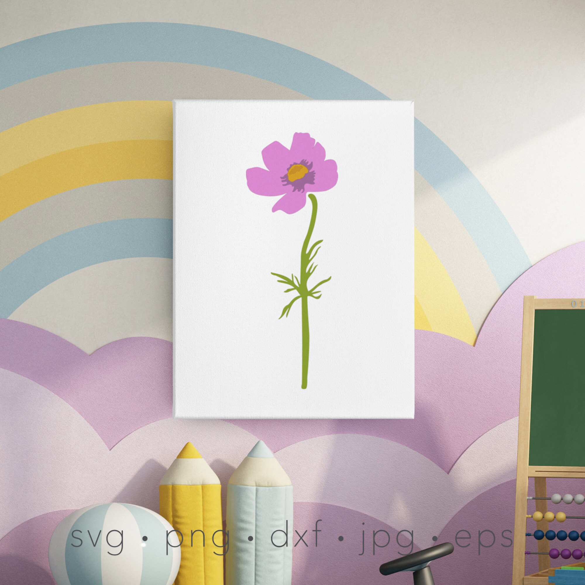 Cosmos Svg, Cosmos Flower Svg, October Birth Month Flower Svg, Layered ...