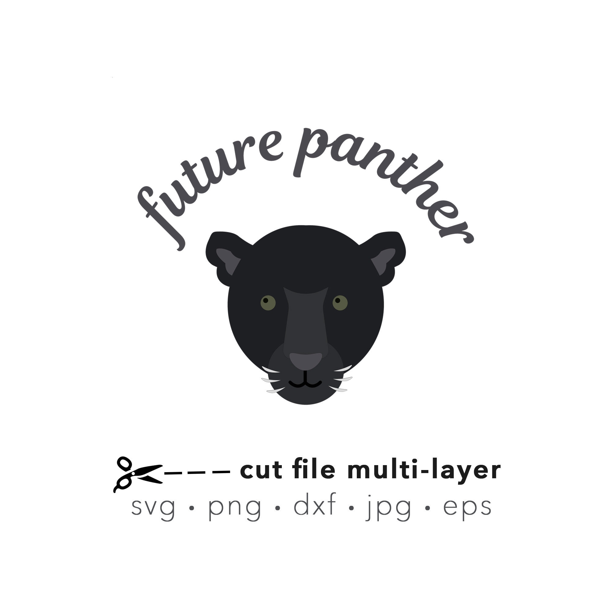 Panther Mascot Svg, Future Panther School Spirit, Homecoming, Digital ...