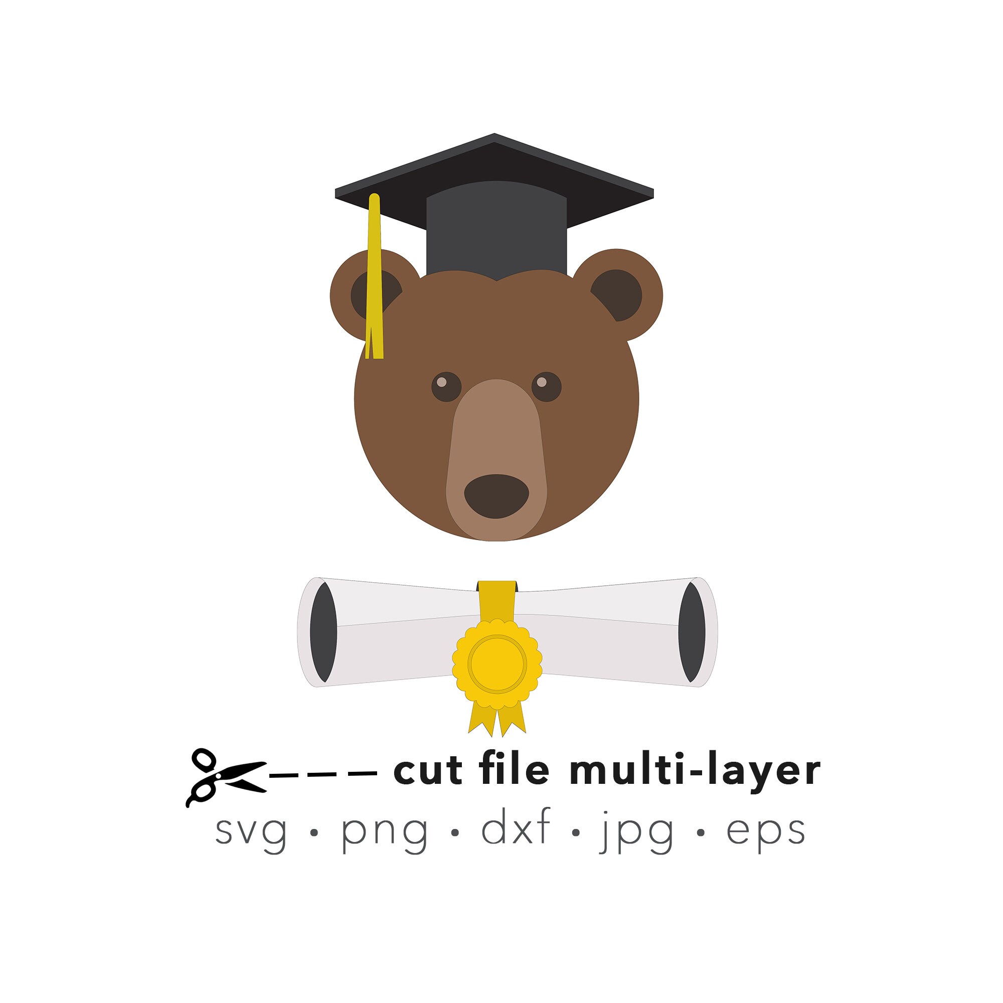 Graduation Svg Teddy Bear, Teddy Bear Svg, Teddy Bear Png, Bear Svg ...