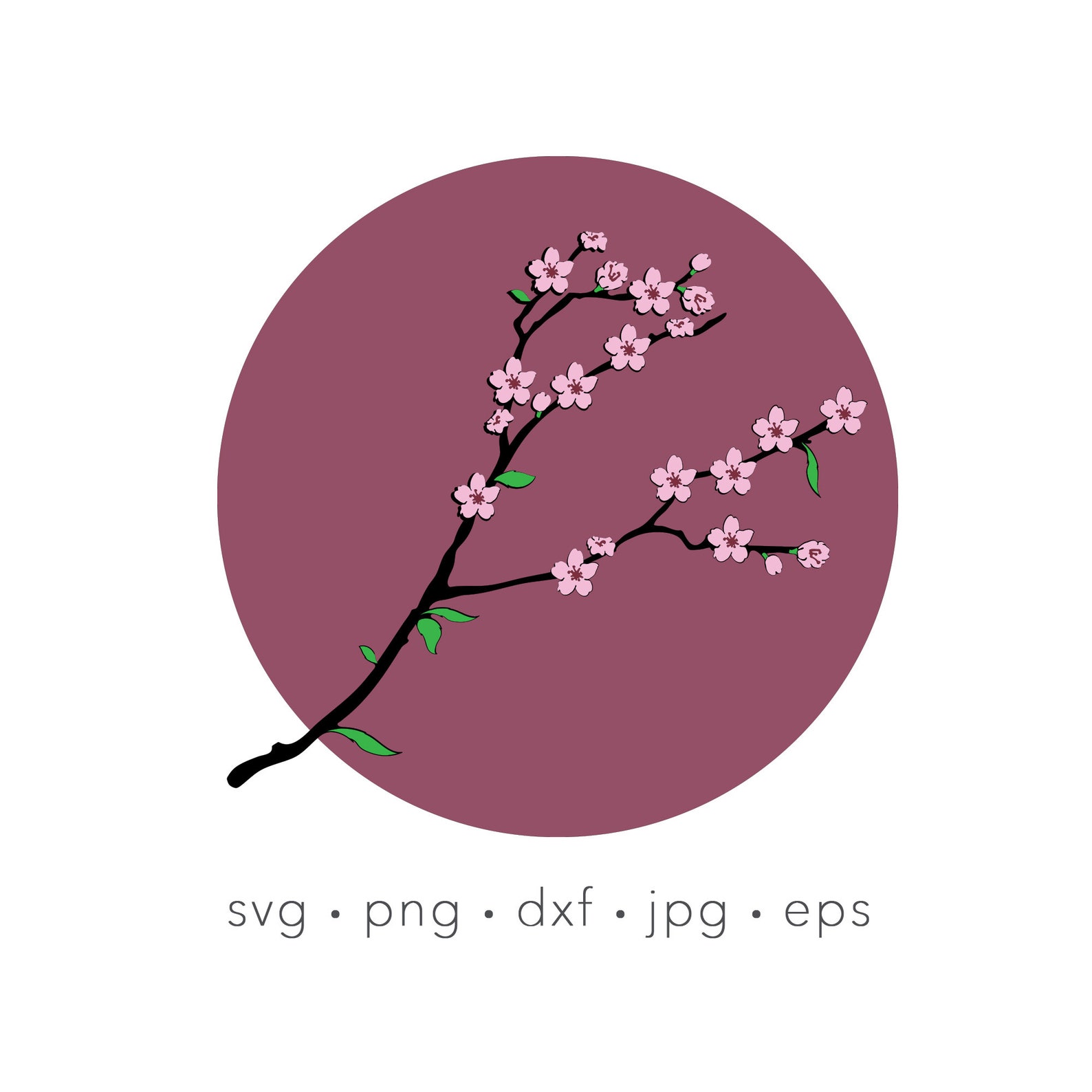 Cherry Blossom Tree Svg, Sakura, Layered Flower Svg, Blossom, Cut File ...