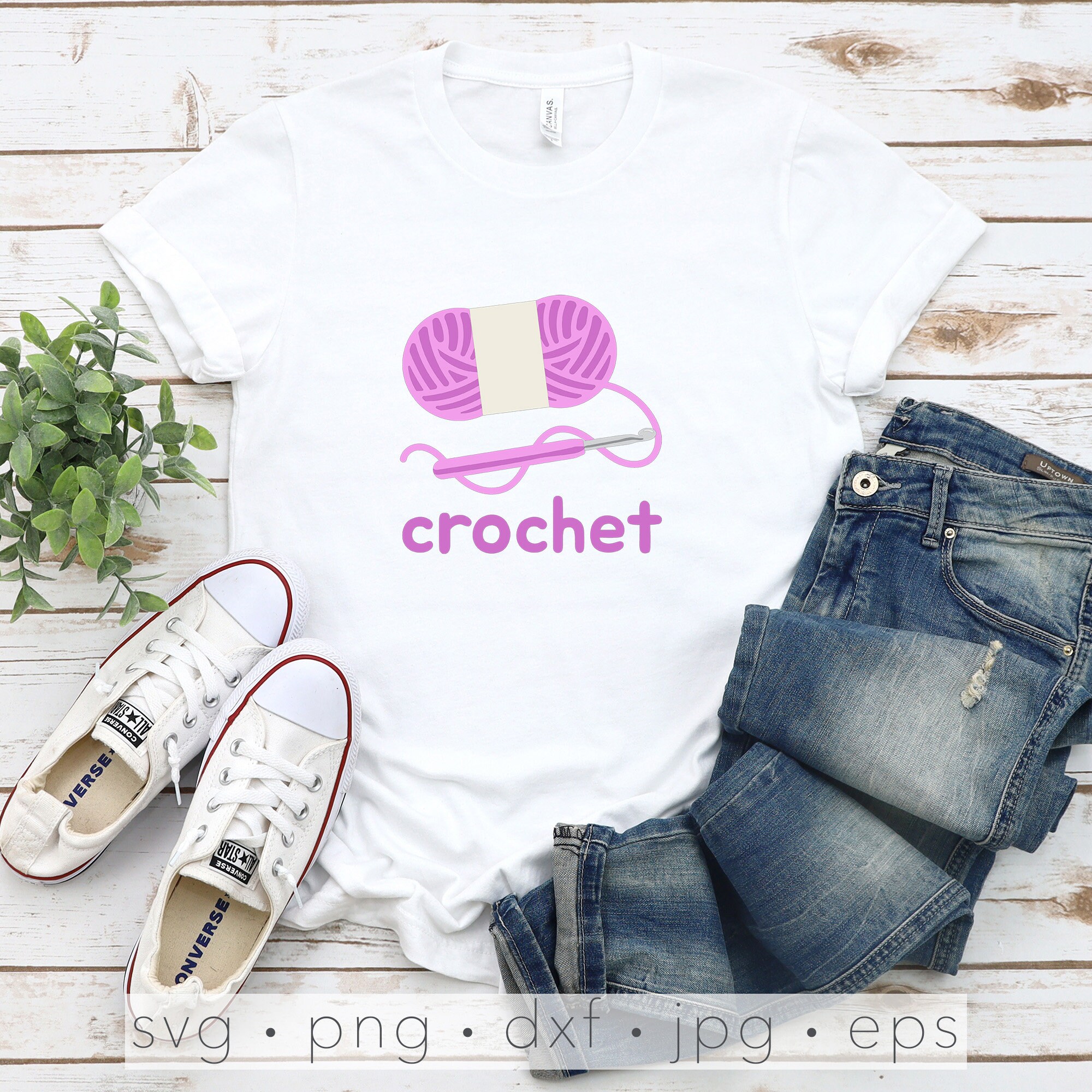 Crochet Hook Svg With a Pink Yarn Layered Svg Digital Cut File - Etsy