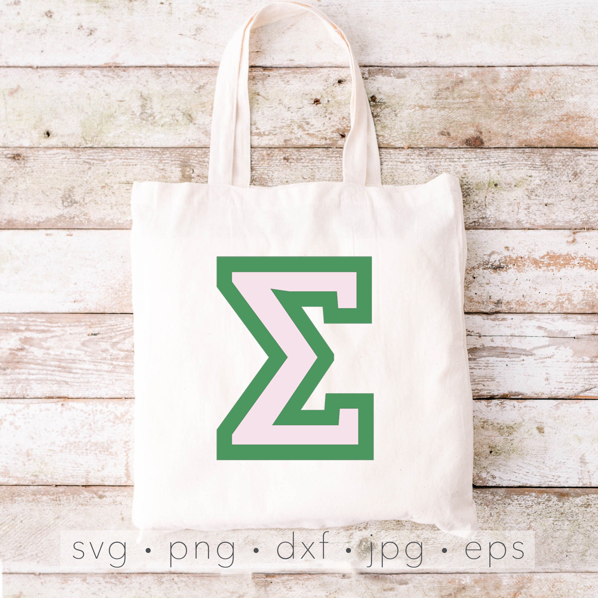 Black Sorority Greek Letter Bundle SVG, Pink and Green Sorority Letters ...