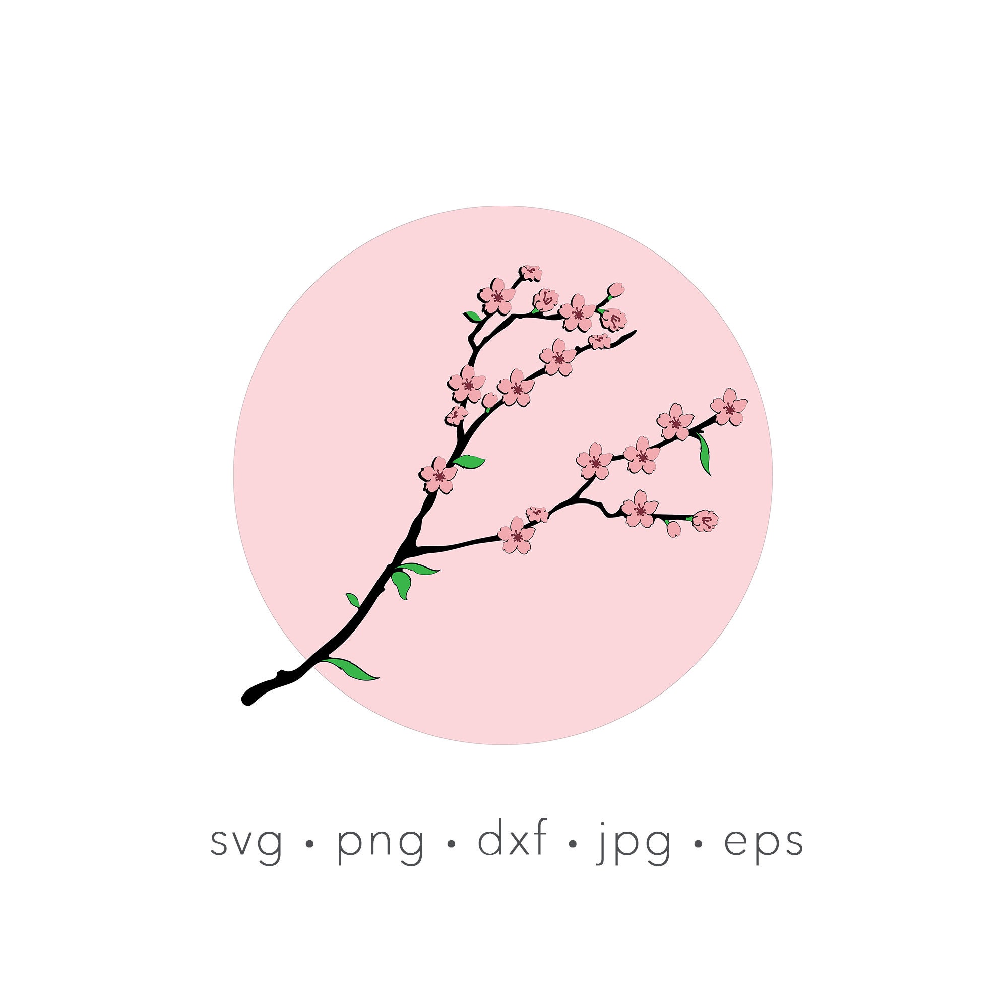 Cherry Blossom Tree Svg, Sakura, Layered Flower Svg, Cut File ...