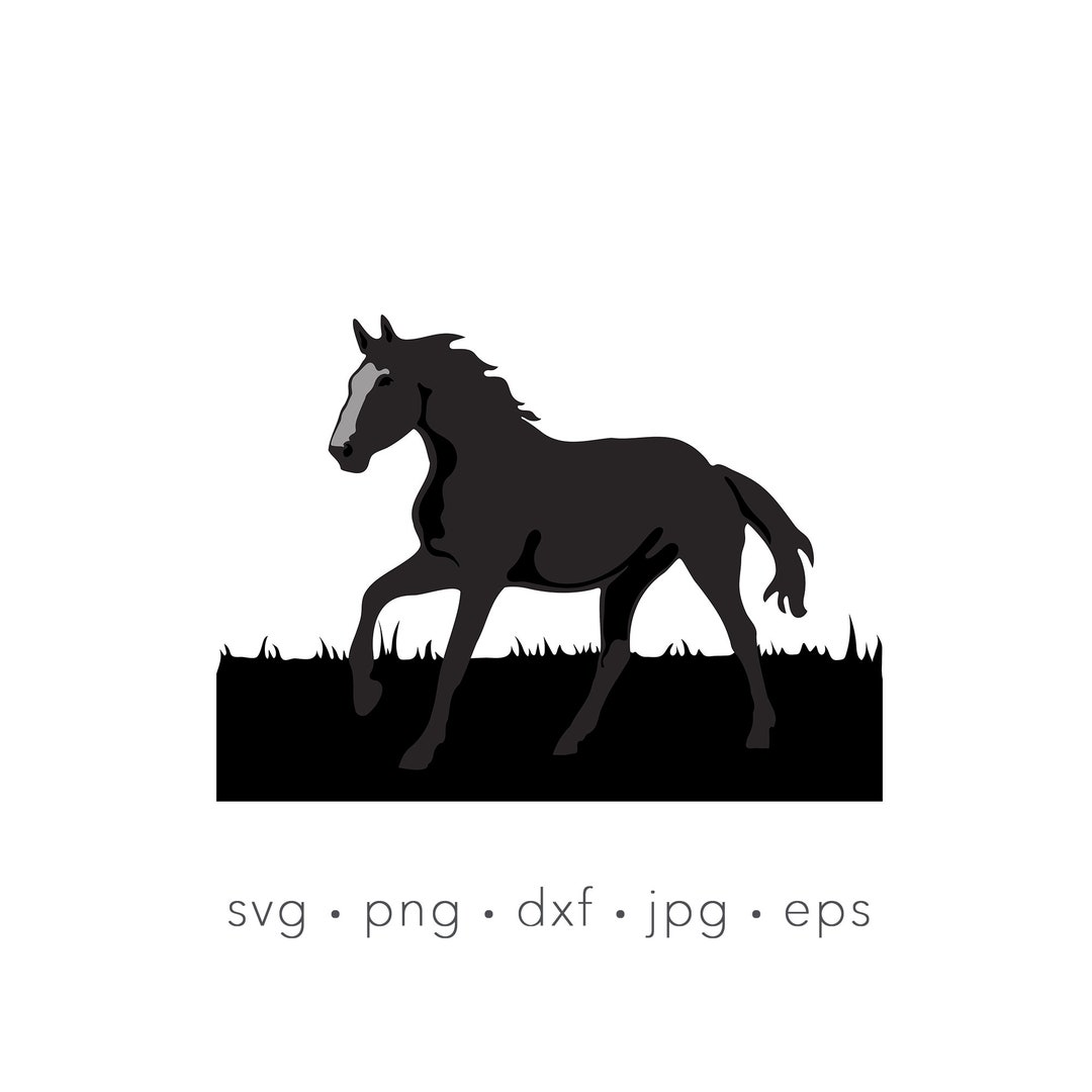 Horse Svg, Horse, Cowboy Svg, Western Svg, Farm Animal, Silhouette Cut ...