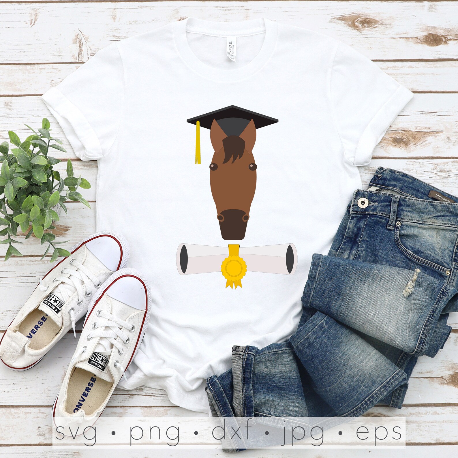 Graduation Svg Horse, Horse Svg, Horse Png, Mustang Svg, Cut File ...
