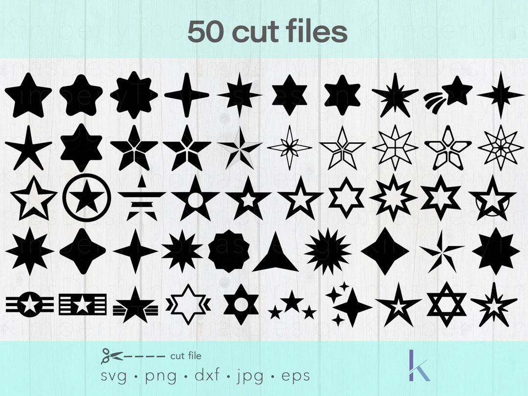 Star Svg Bundle, Star Svg Cut File, Five-point Star Png, Star Vector ...