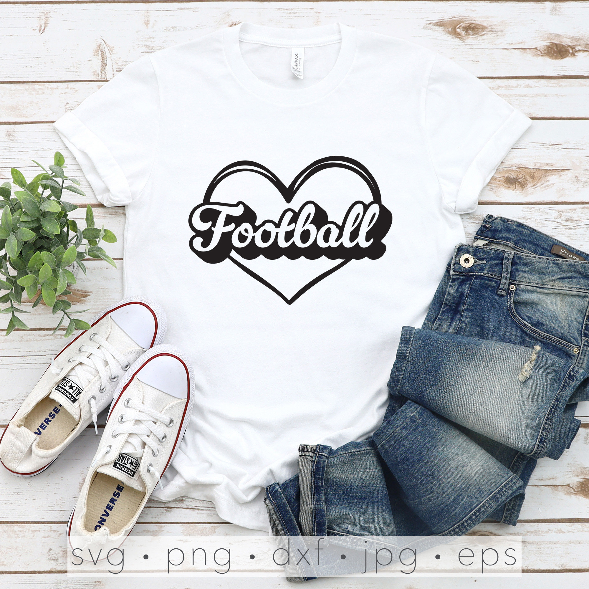 Football Svg Football Heart Svg Cute Football Png Cricut - Etsy