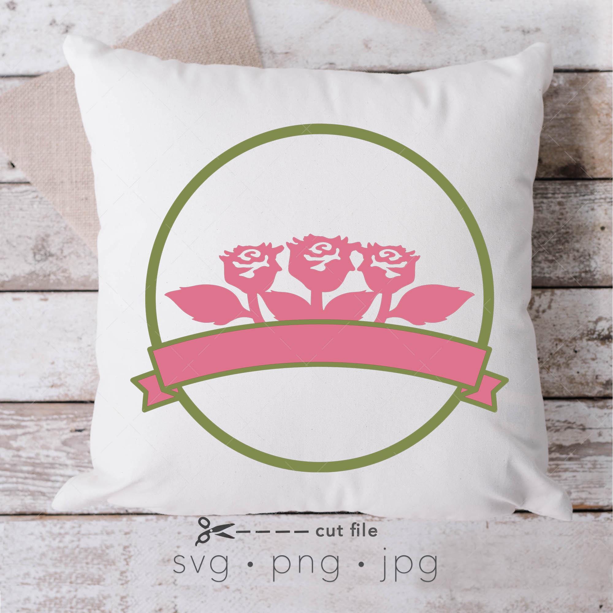 Rose Bundle SVG, Pink Rose Svg, Rose Cut File, Birth Flower Svg ...