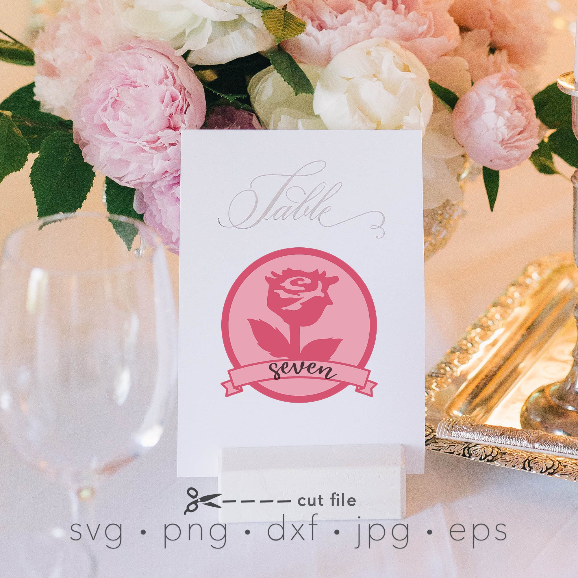 Rose Bundle SVG, Pink Rose Svg, Rose Cut File, Birth Flower Svg ...