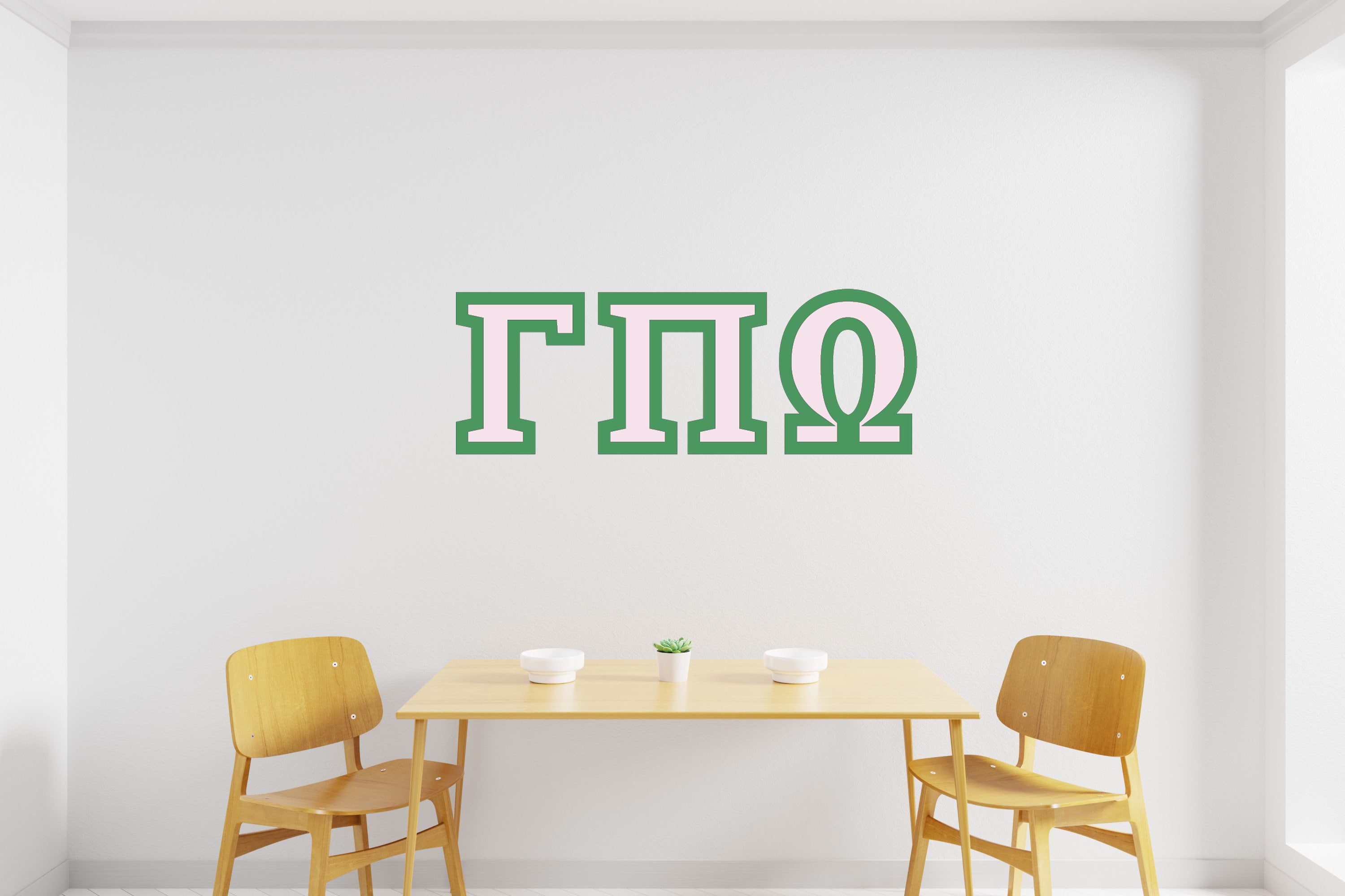 Black Sorority Greek Letter Bundle SVG, Pink and Green Sorority Letters ...