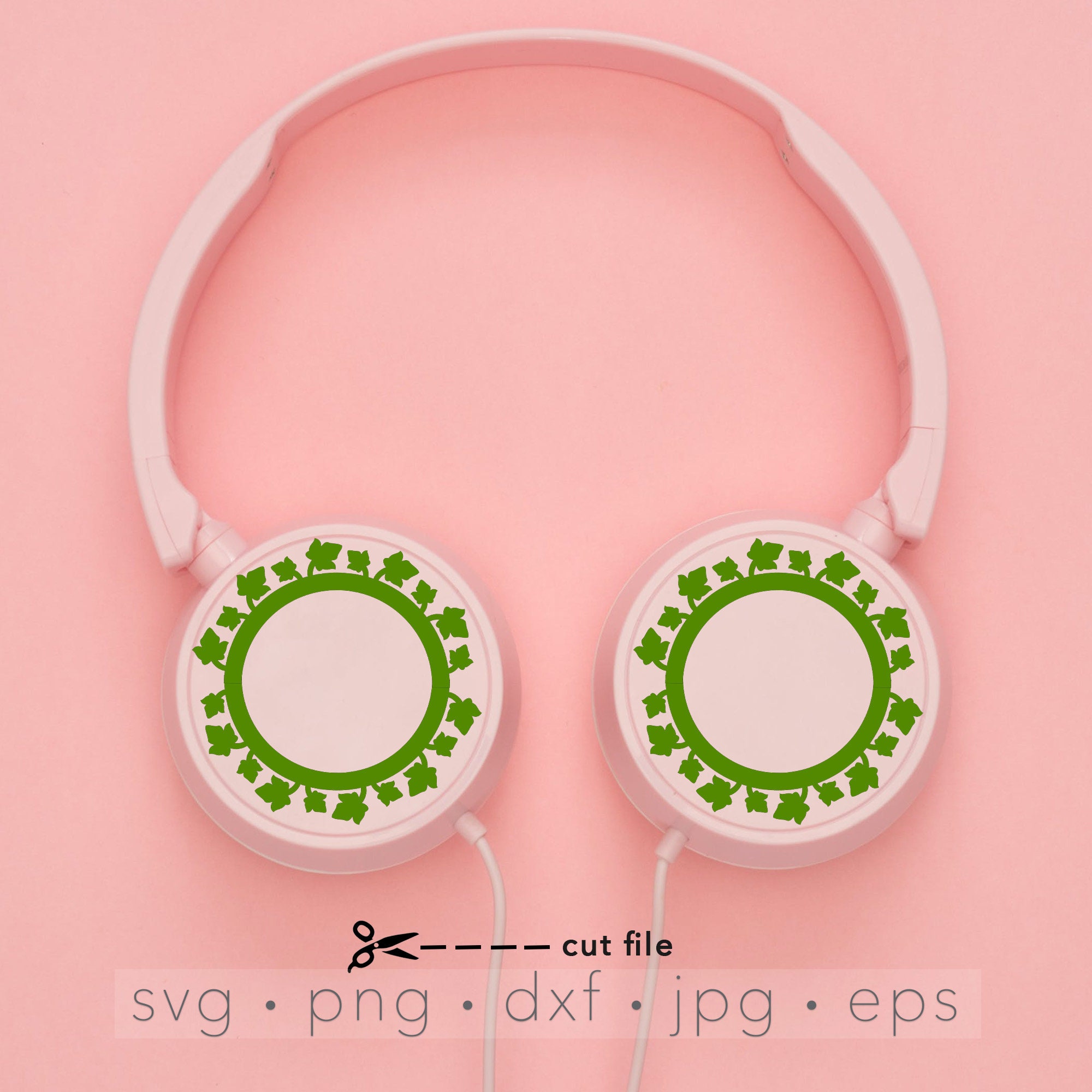 Ivy Leaf Bundle SVG, Ivy Leaves Svg, Pink and Green Sorority Png ...