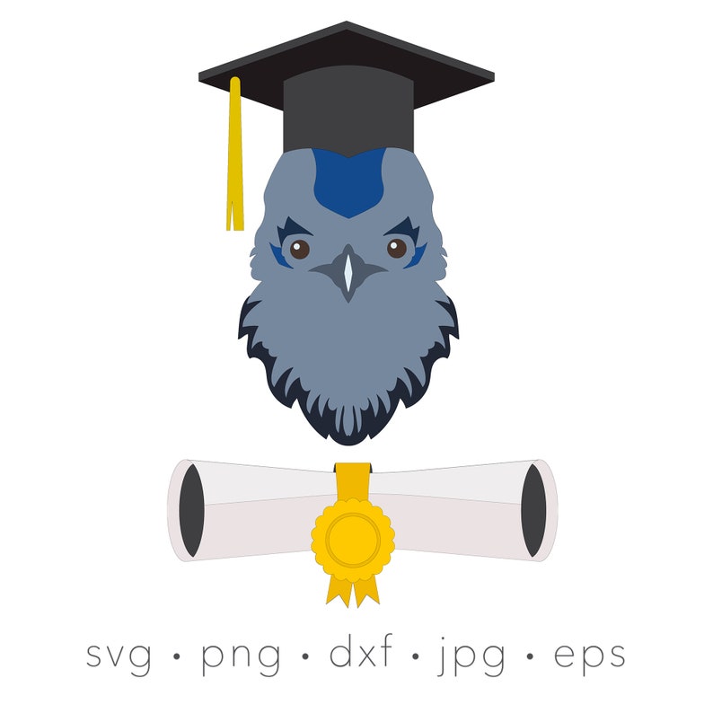 Graduation Svg Blue Jay, Bird Svg, Blue Jay Png, Graduation Cap Svg ...