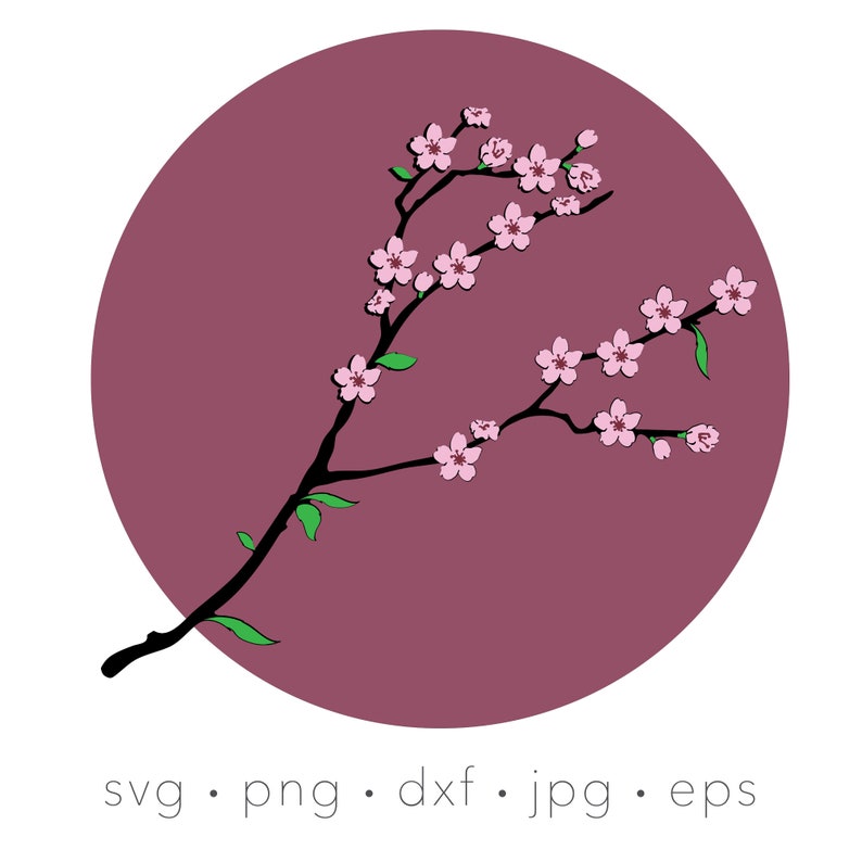 Cherry Blossom Tree Svg, Sakura, Layered Flower Svg, Blossom, Cut File ...