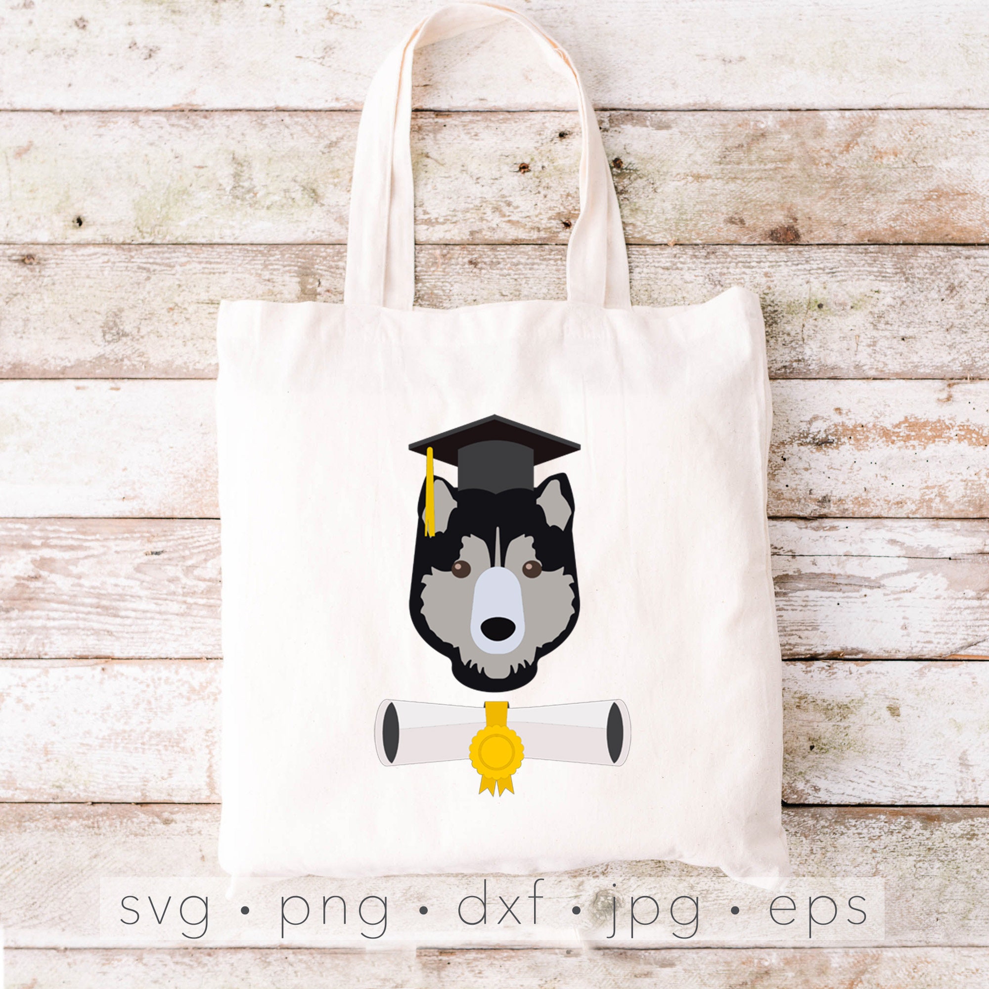 Graduation Svg Husky, Husky Svg, Husky Png, Graduation Cap Svg, Laser ...