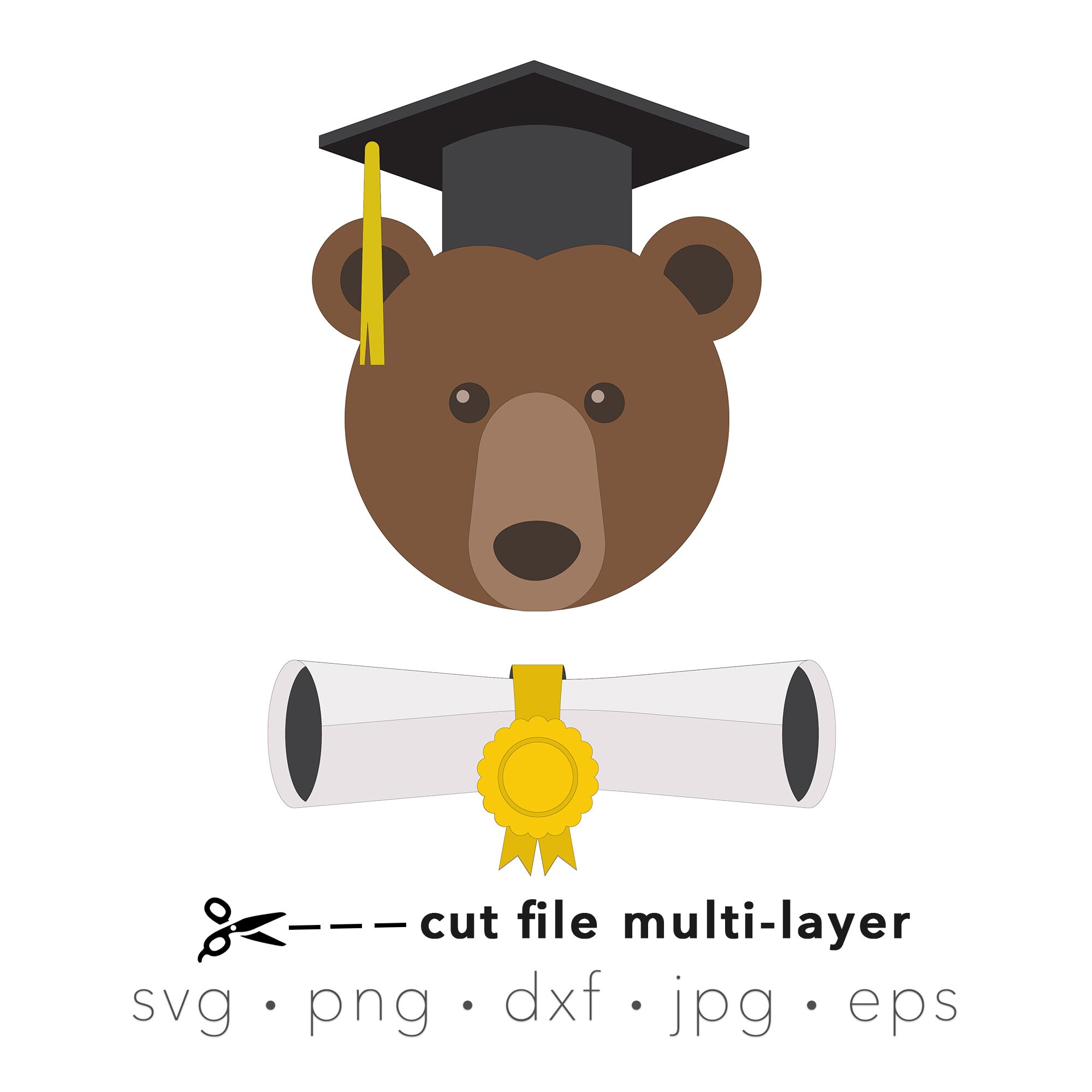 Graduation Svg Teddy Bear, Teddy Bear Svg, Teddy Bear Png, Bear Svg ...