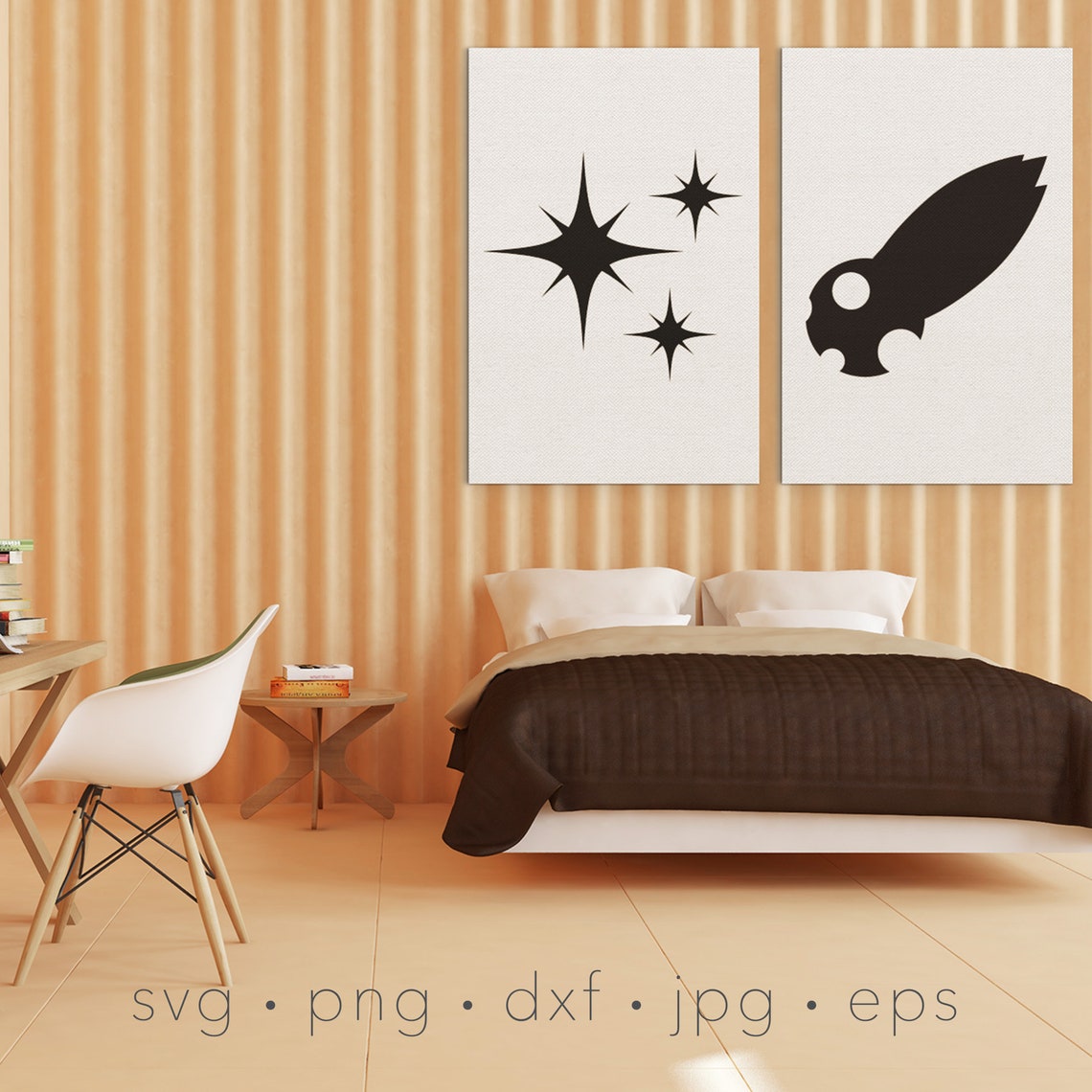 Space Svg, Rocket, Celestial Svg Bundle Vector Wall Art, Galaxy Planet ...