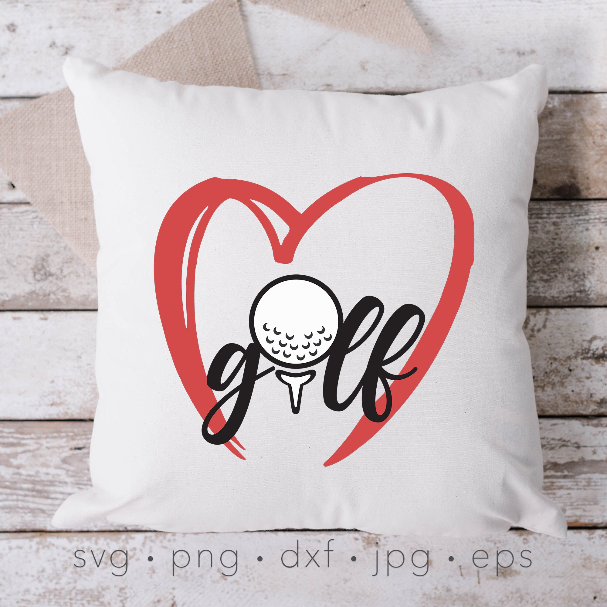 Golf Svg, Golf Png, Golf Heart Svg for Silhouette and Cricut Svg Design ...