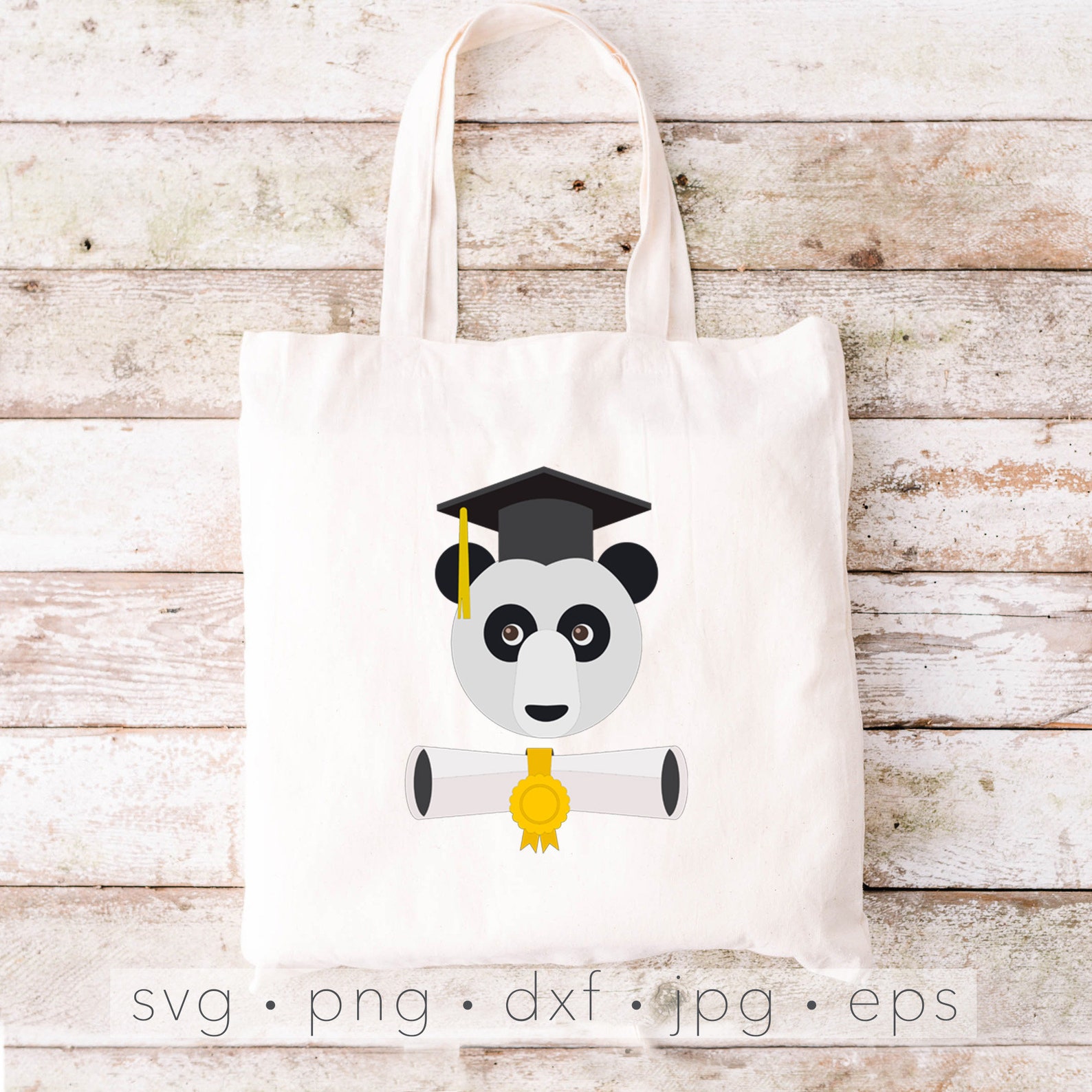 Graduation Svg Panda, Panda, Graduation Svg 2024, Graduation Cap Svg ...