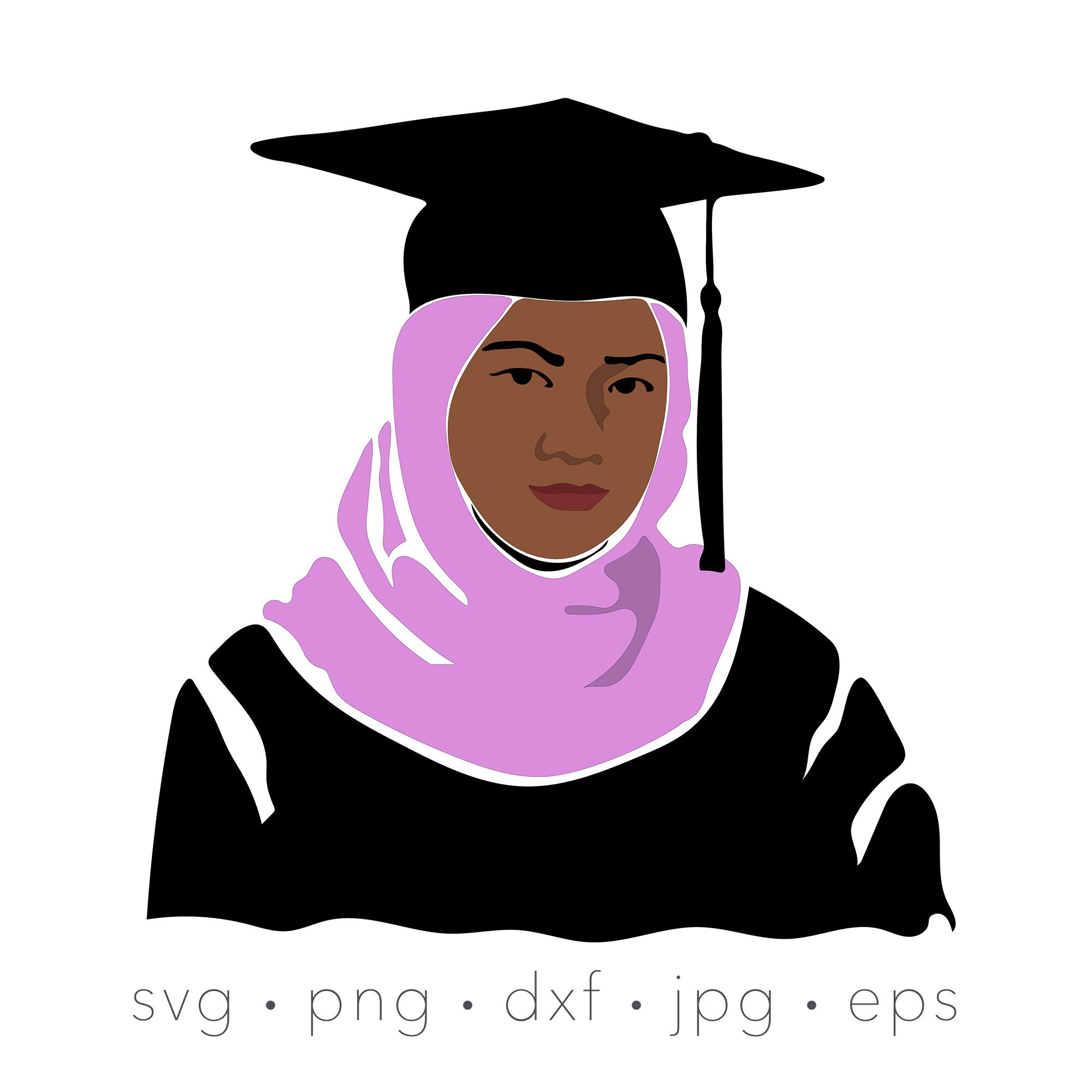Hijab Graduation Svg, Graduation Svg, Graduation, Graduation Png, Hijab ...