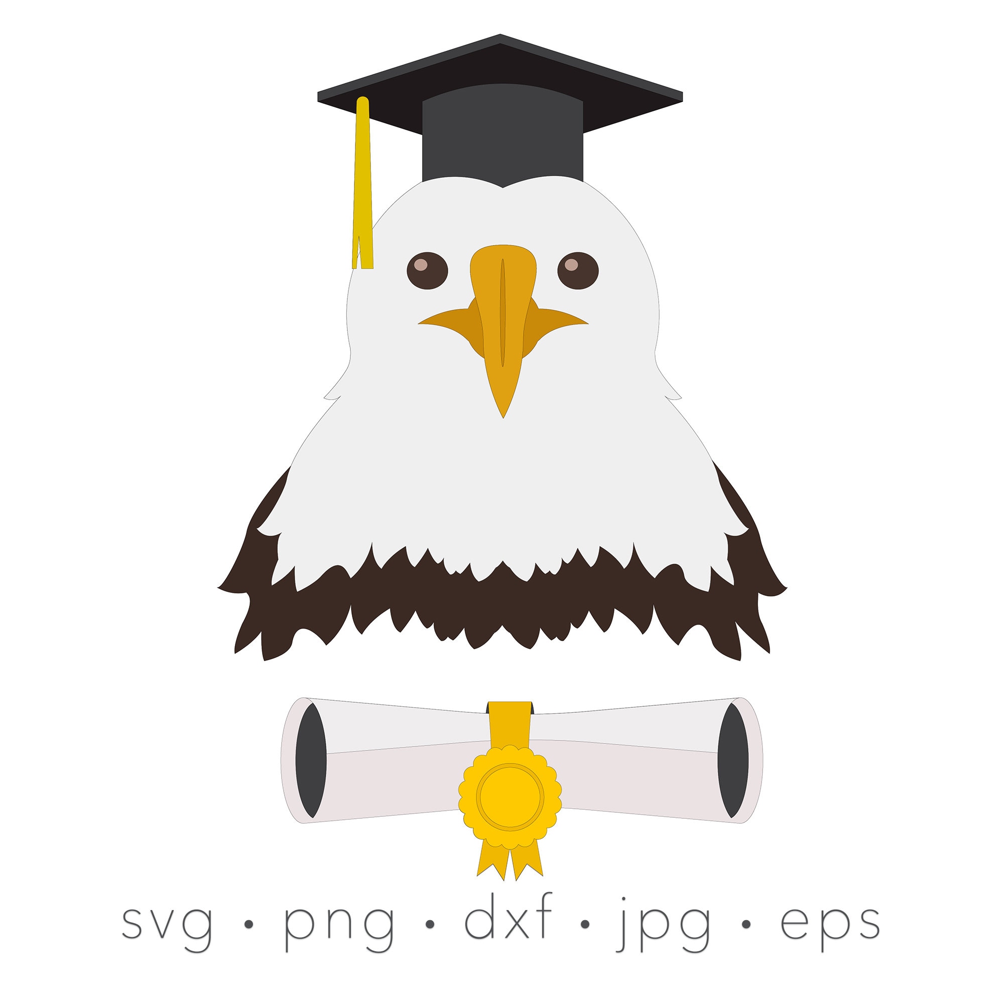 Graduation Svg Eagle, Eagle Svg, Eagle Png, Graduation Cap Svg, Laser ...