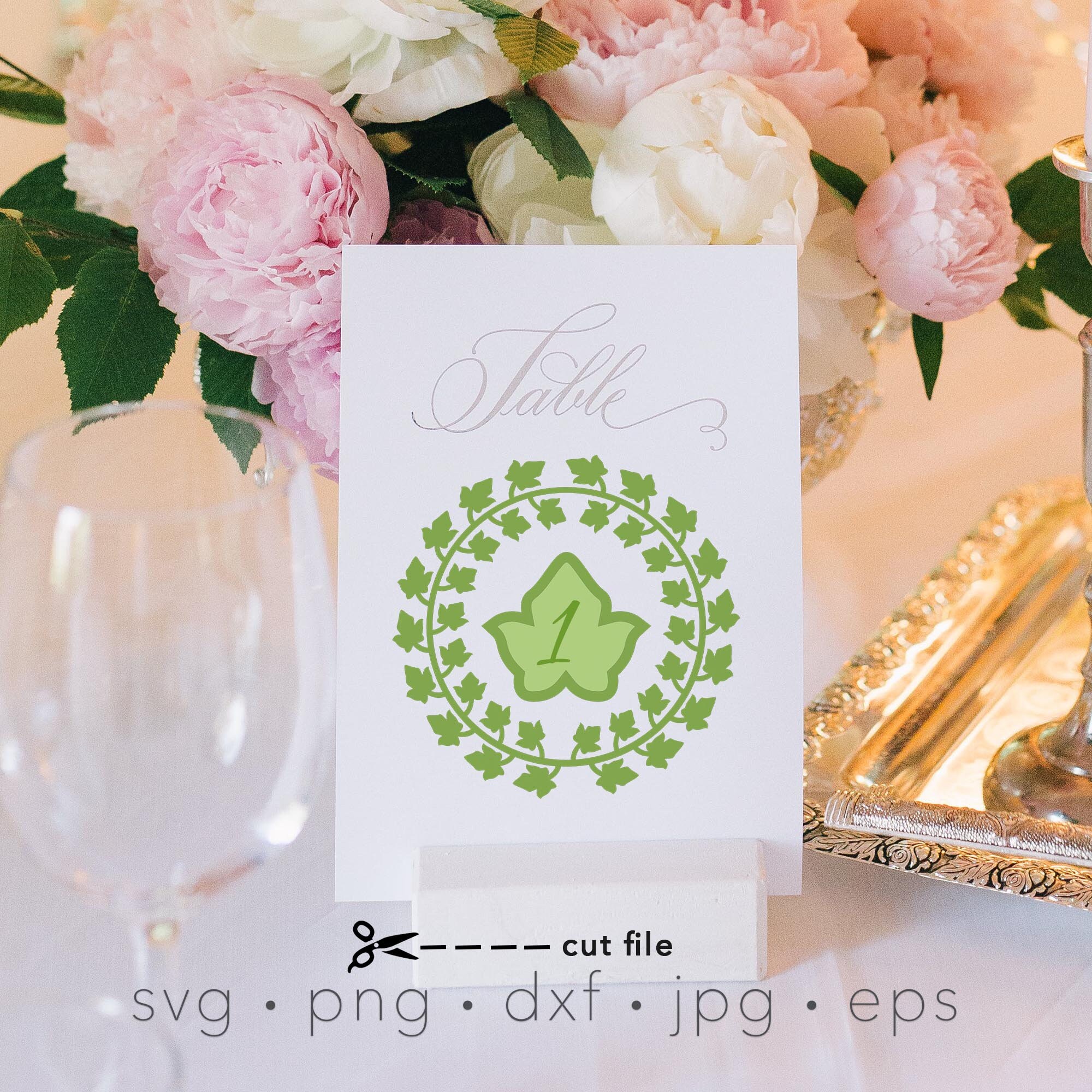 Ivy Leaf Bundle SVG, Ivy Leaves Svg, Pink and Green Sorority Png ...