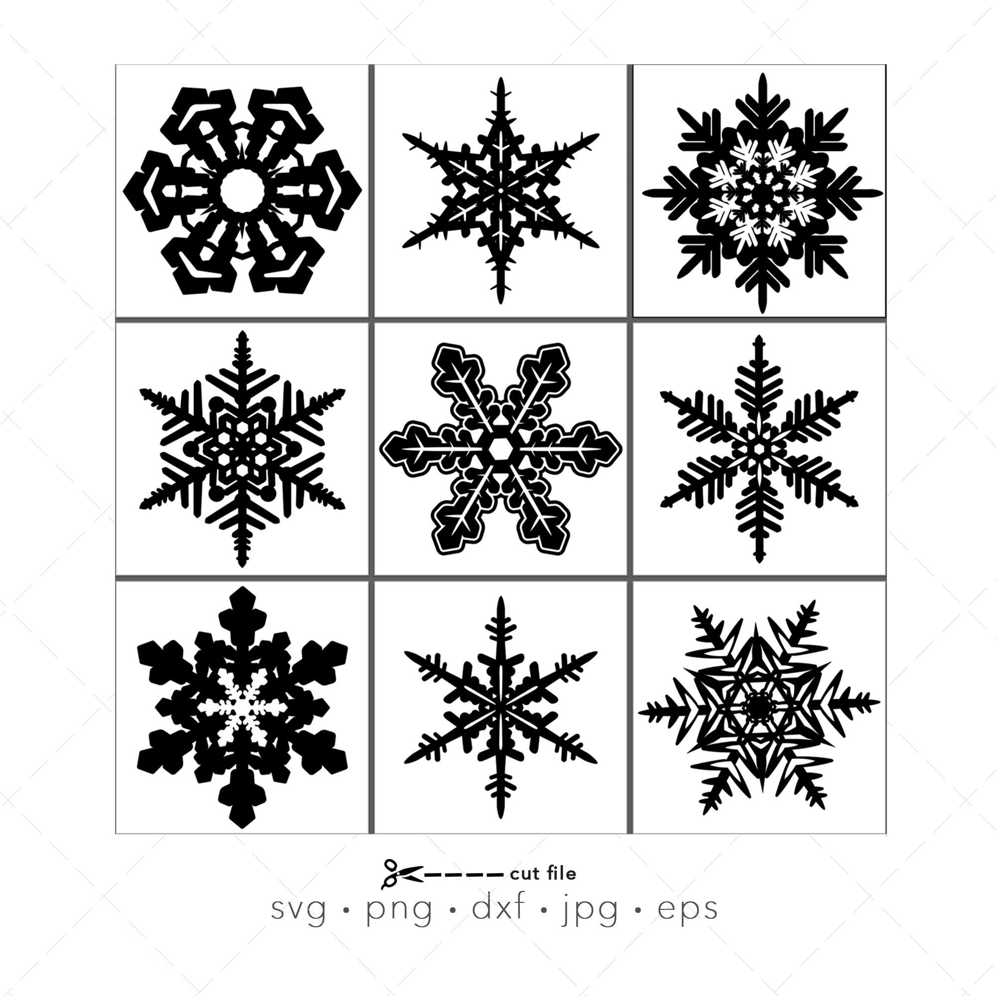 Snowflake SVG, Snowflake Svg Bundle, Winter Svg, Winter Wonderland Svg ...