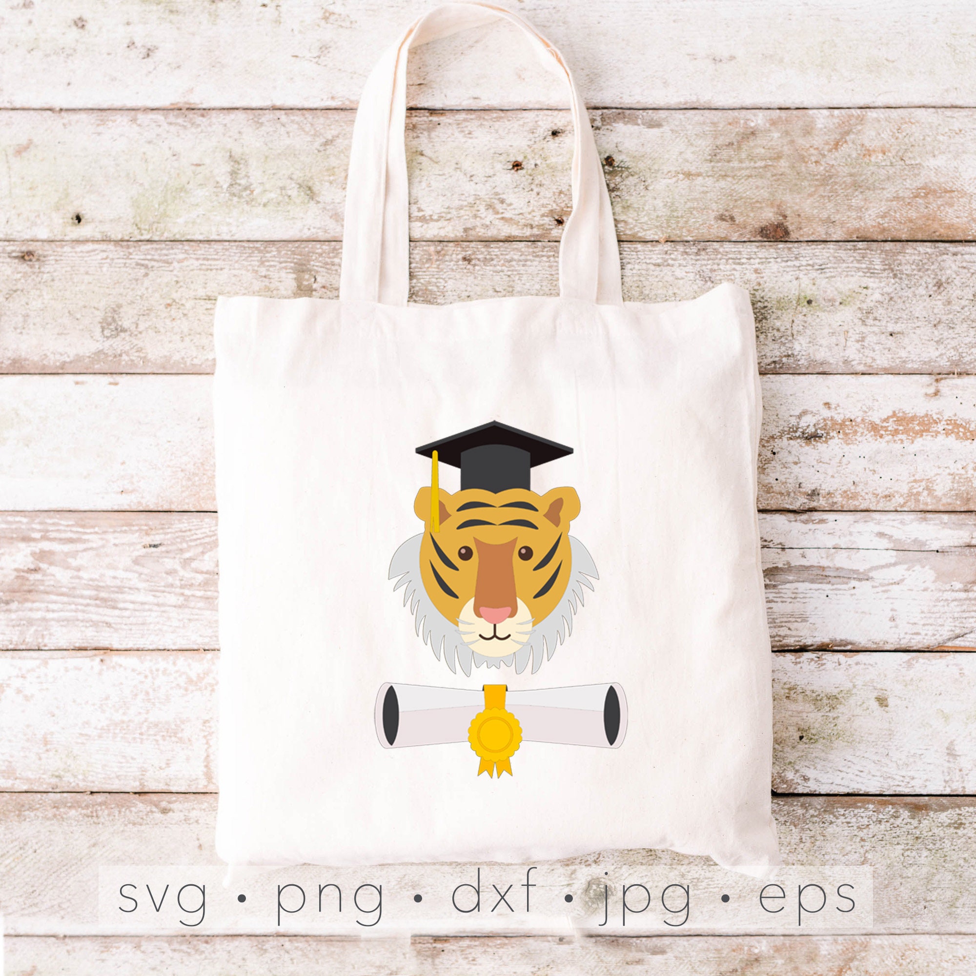 Graduation Svg Tiger, Tiger Svg, Tiger Png, Graduation Cap Svg, Laser ...
