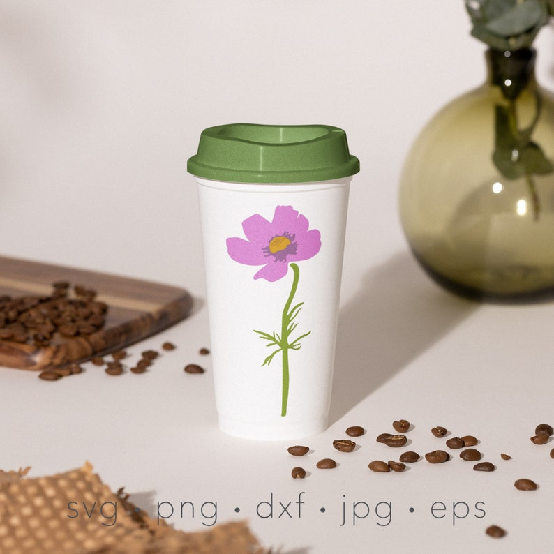 Cosmos Svg, Cosmos Flower Svg, October Birth Month Flower Svg, Layered ...