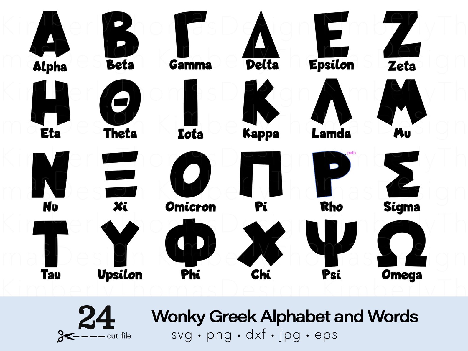 Greek Alphabet SVG, Fraternity Letters Bundle Svg, Sorority, Silhouette ...