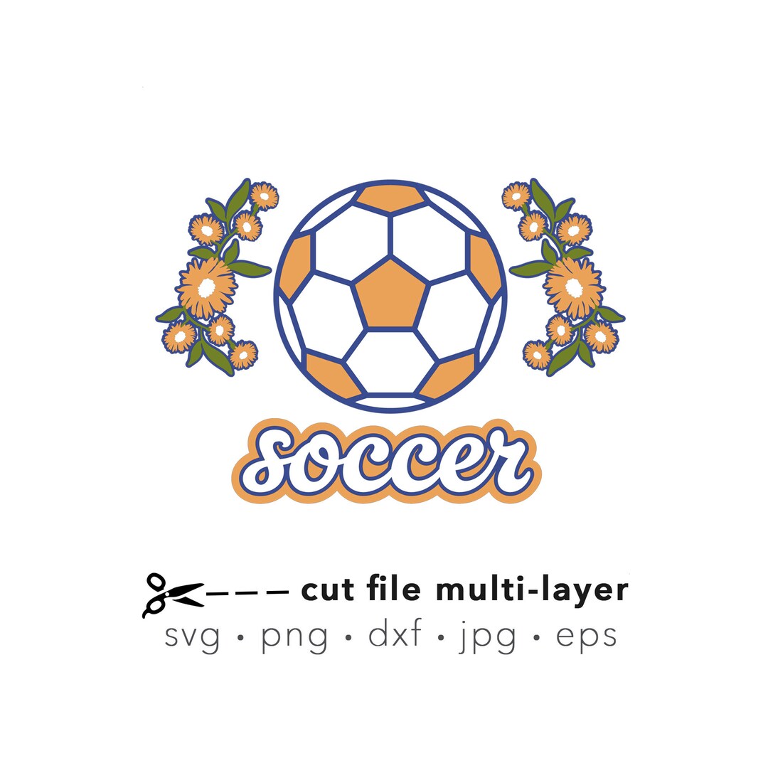 Soccer Svg, Soccer Flowers, Aster Flowers, Sports Clipart, Cricut and ...