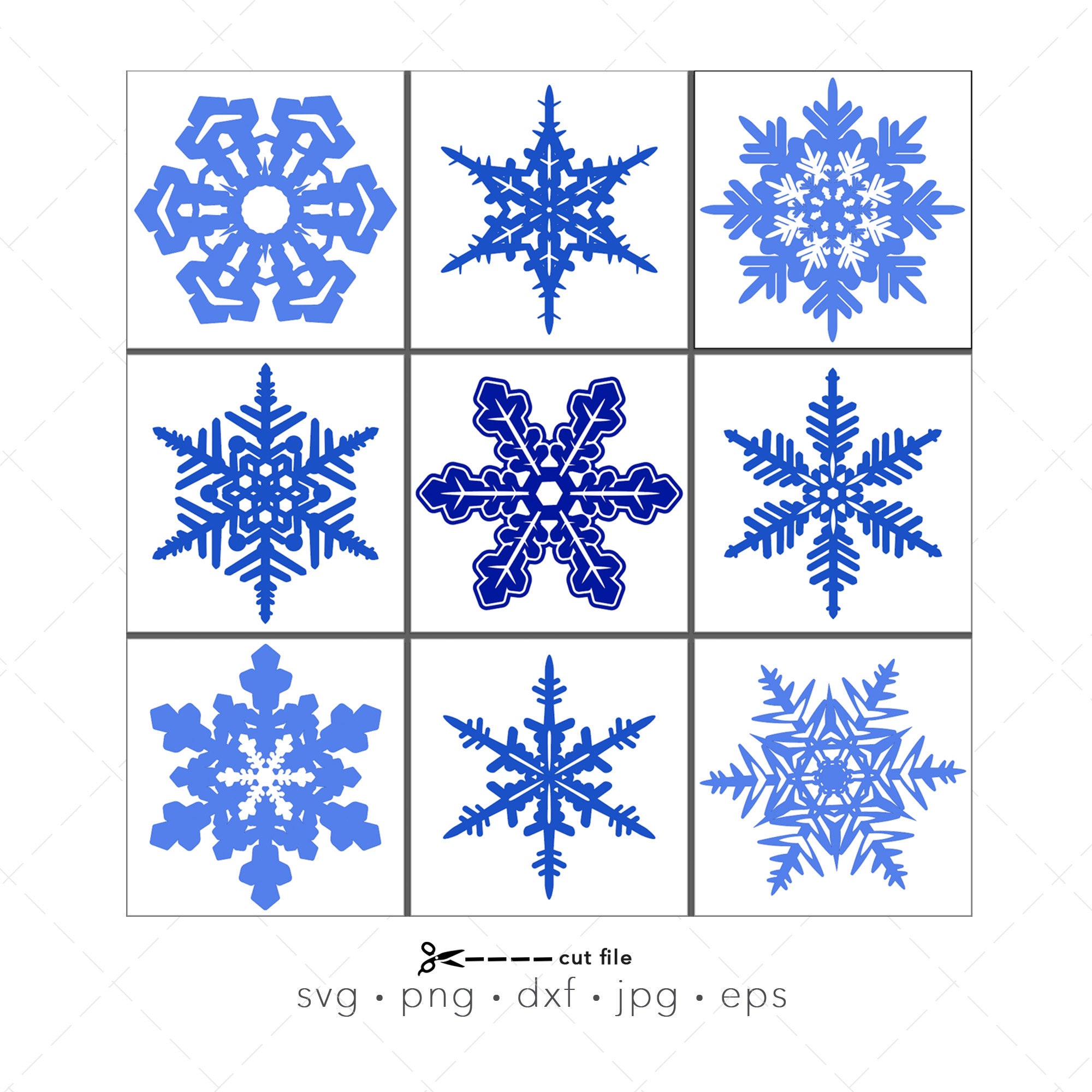 Snowflake SVG Bundle, Snow Flake Svg, Winter Wonderland Clipart, Laser ...