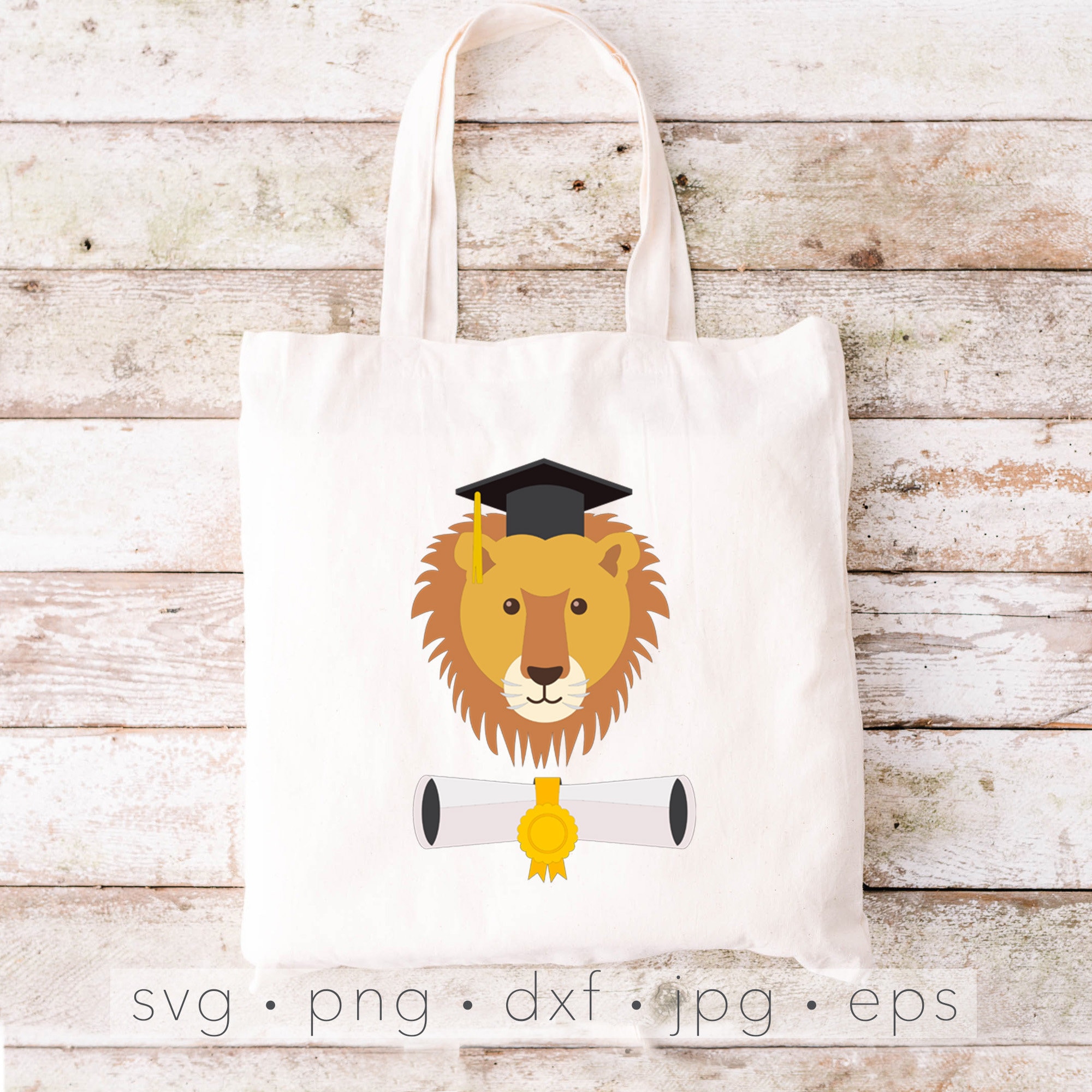 Graduation Svg Lion, Lion Svg, Lion Png, Lion, Graduation Cap Svg ...