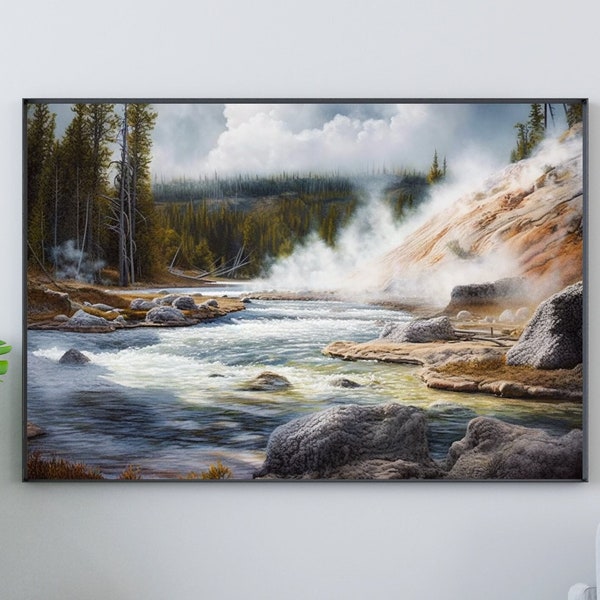 Geyser Wall Art - Etsy