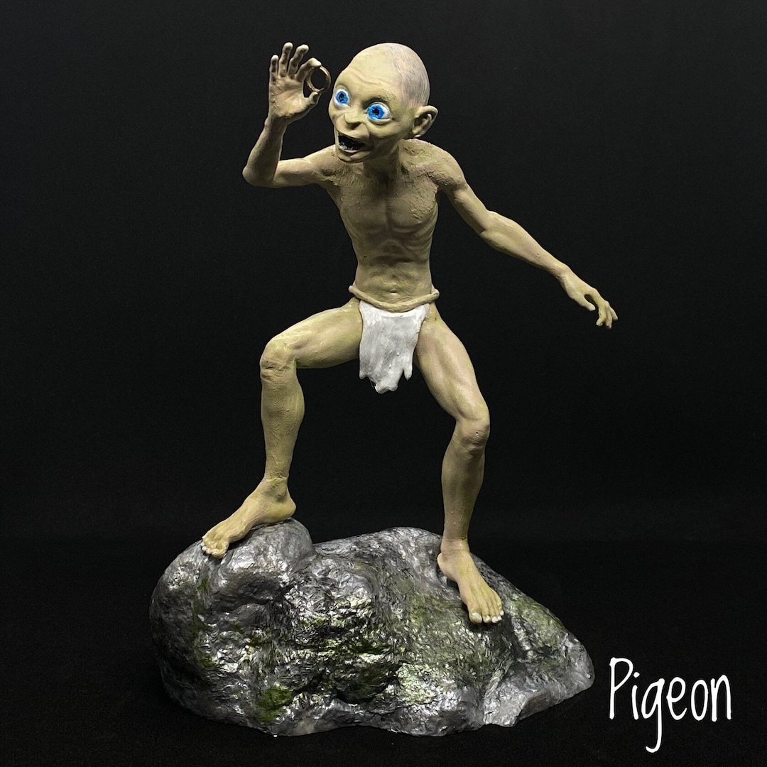 Gollum Hobbit Bust Figure / Lord of the Rings / Hand Painting - Etsy